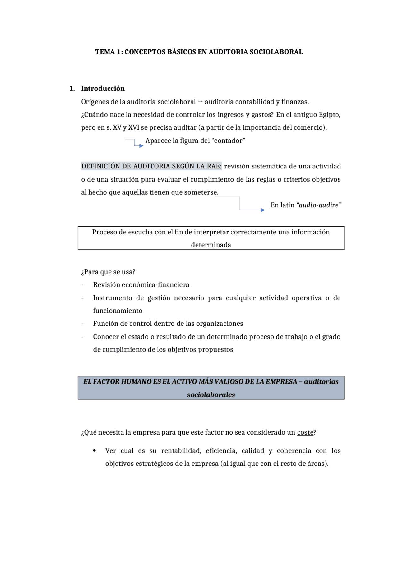 Tema 1 Tecnicas De Auditoria Resúmenes De Auditoría Docsity