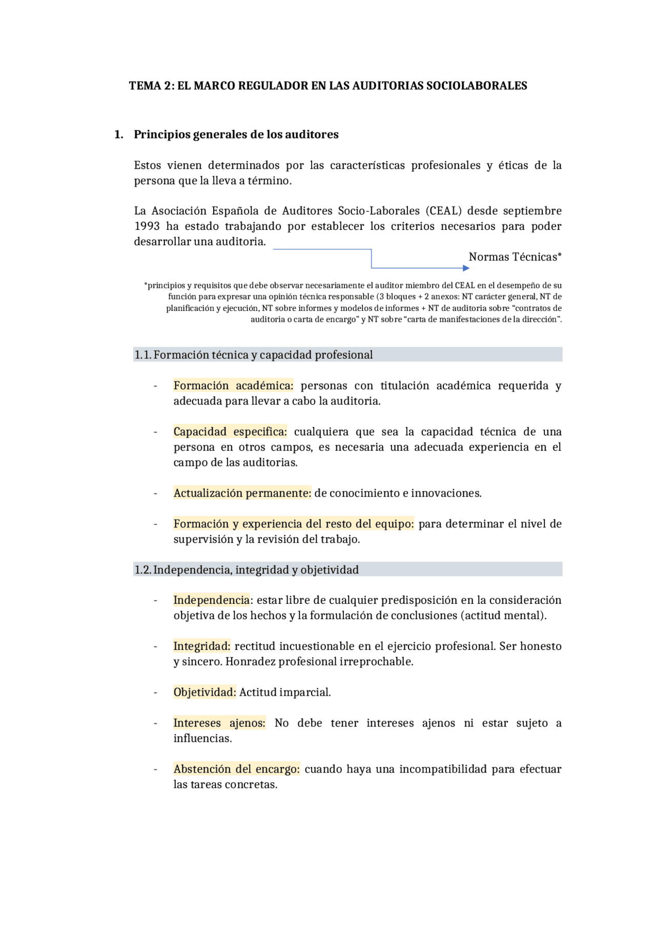 Tema 2c Tecnicas Auditoria Resúmenes De Auditoría Docsity