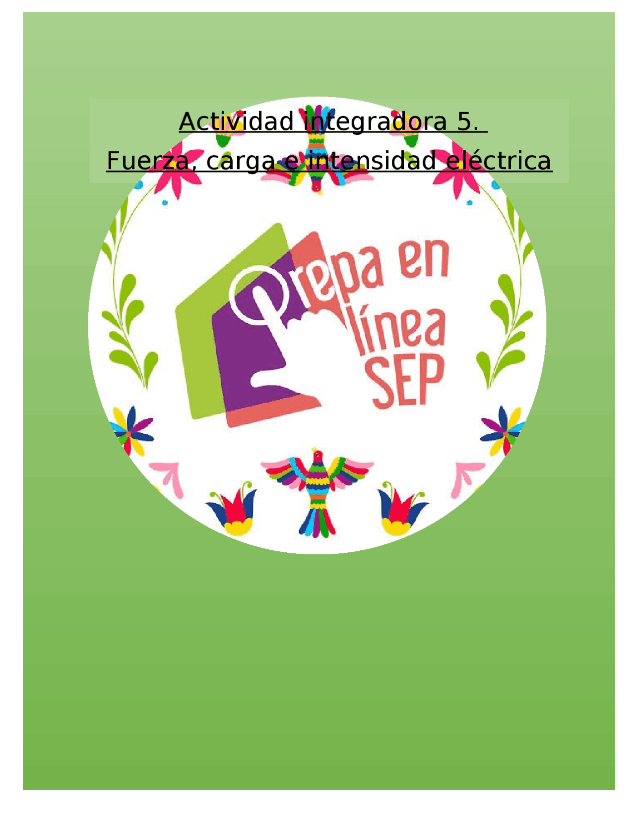 Actividad Integradora 5modulo 12 Ejercicios De Física Docsity