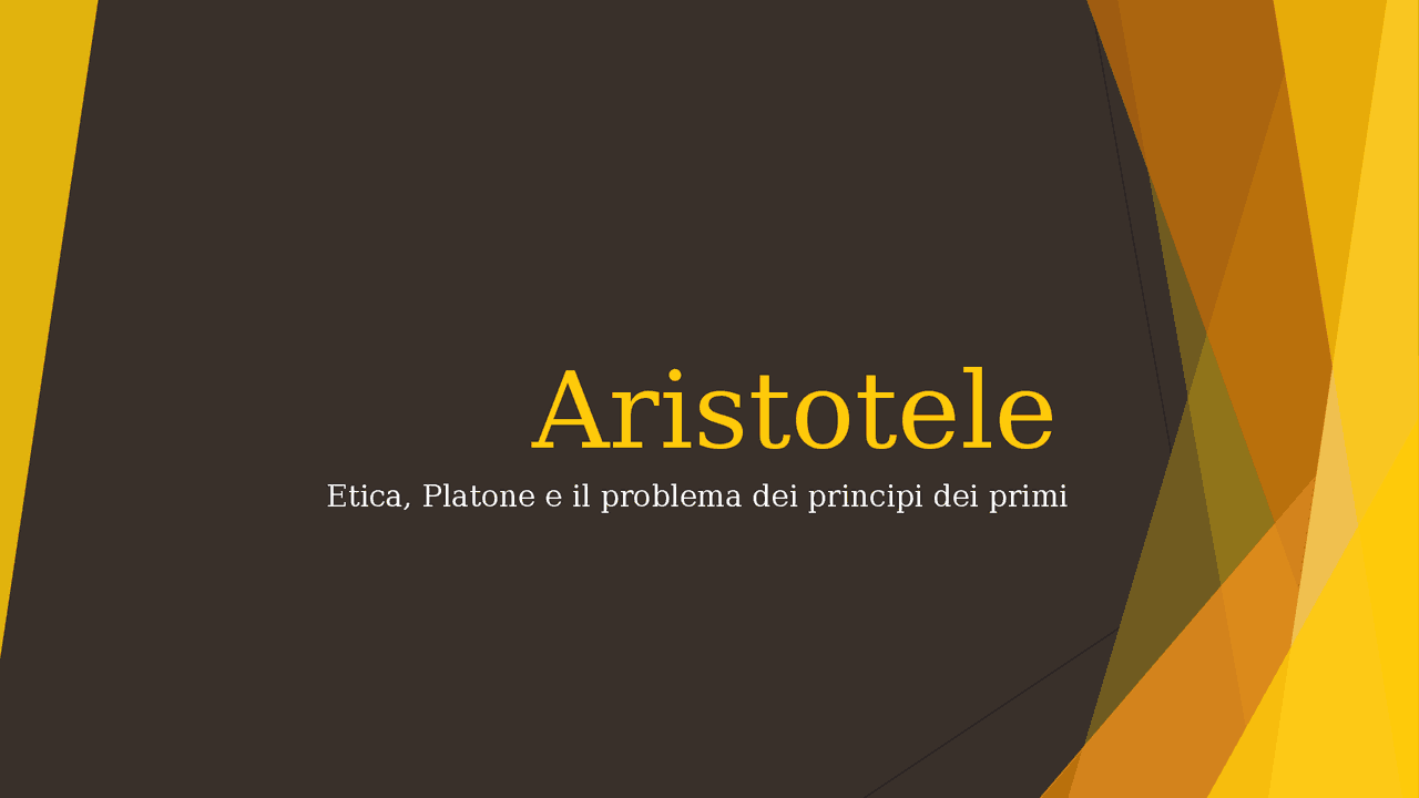 Aristotele Etica E Logica Il Confronto Con Platone E Il Problema Dei