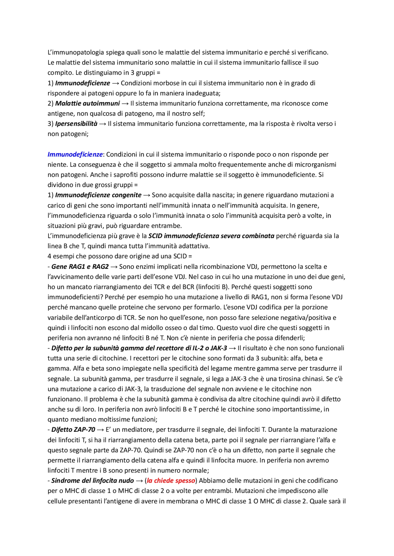 Parte Di Immunopatologia Libro Appunti Appunti Di Immunologia Docsity