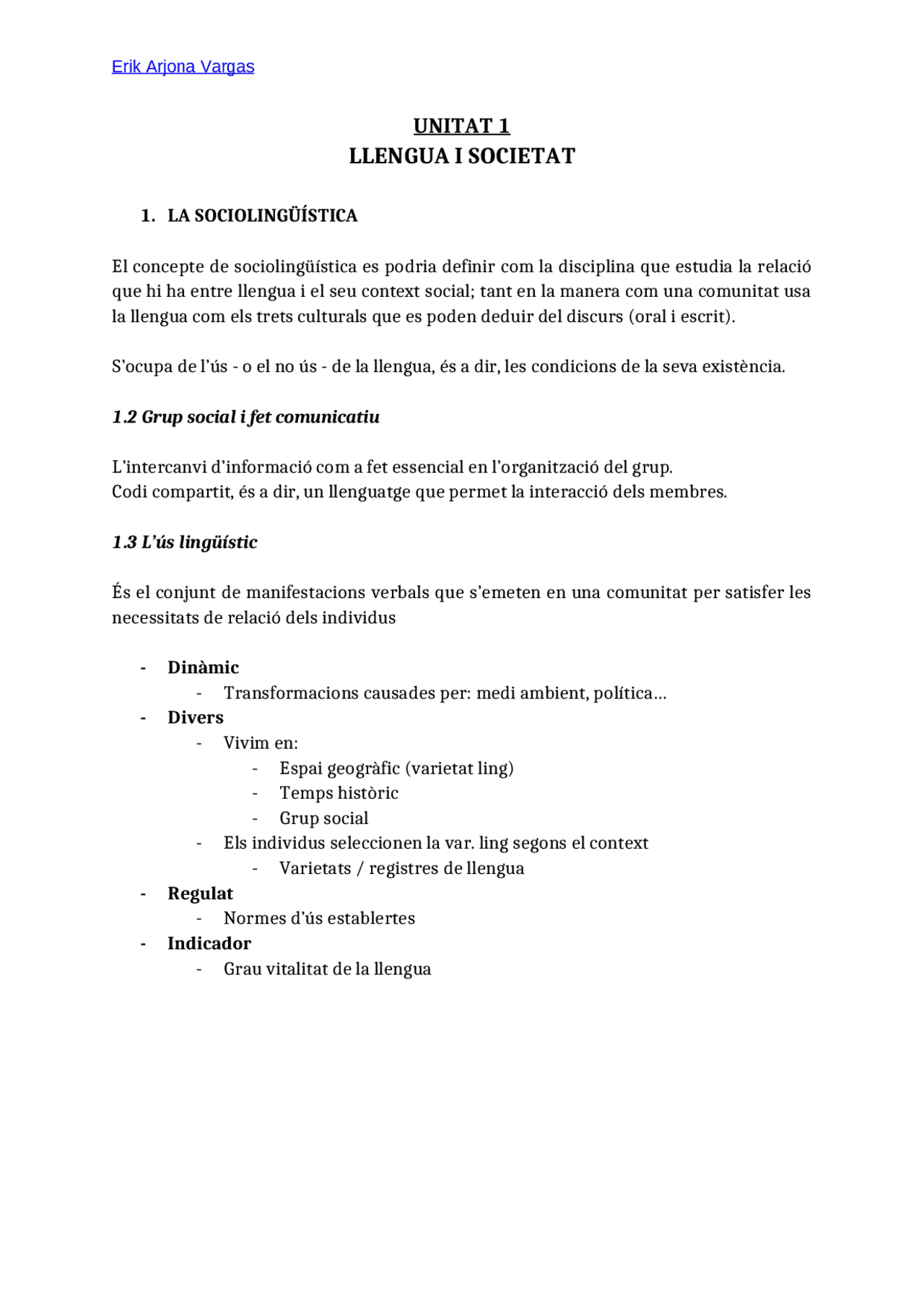 Llengua I Societat Català Apuntes De Catalán Docsity
