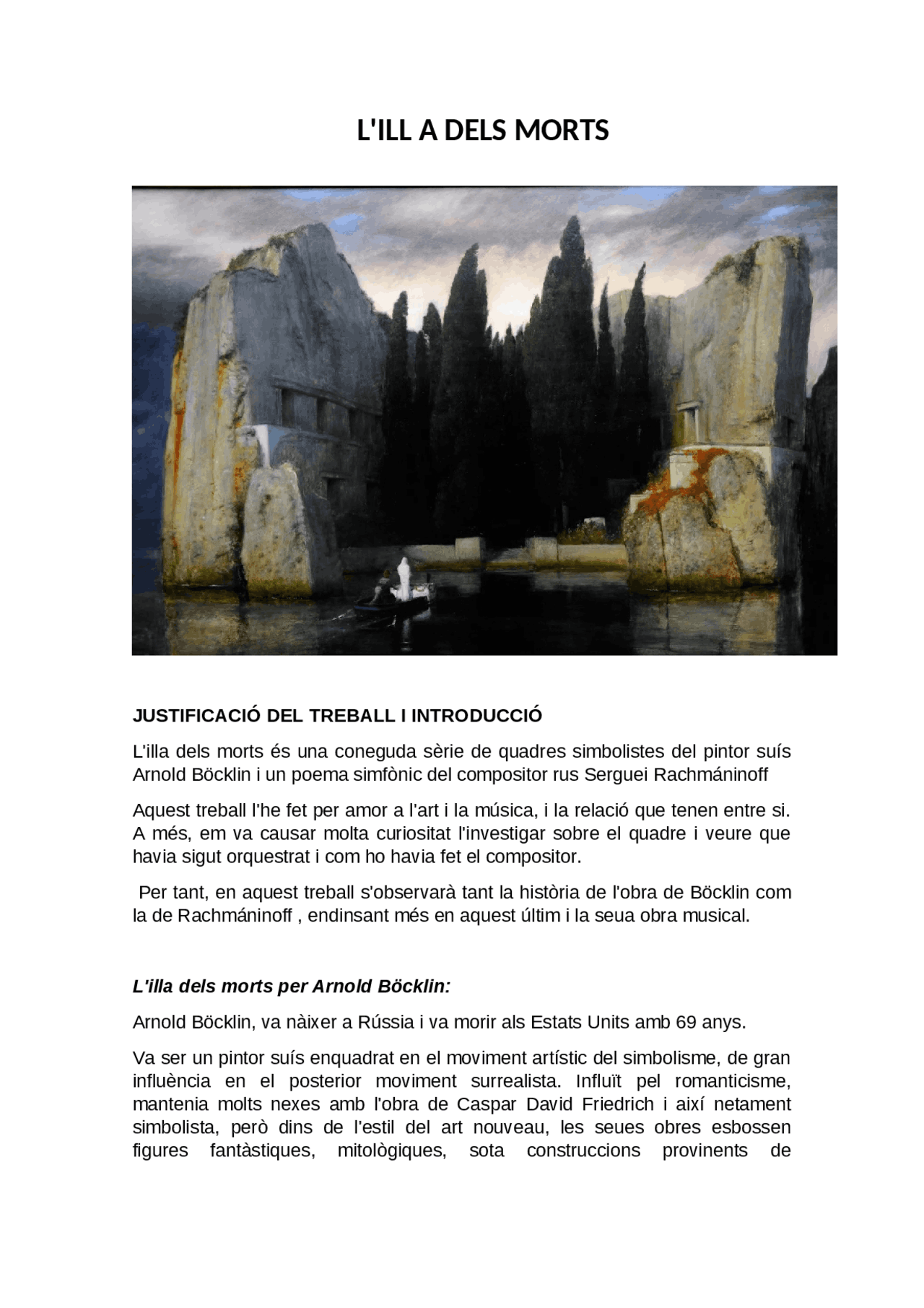 LA ISLA DE LOS MUERTOS | Guías, Proyectos, Investigaciones de Historia ...