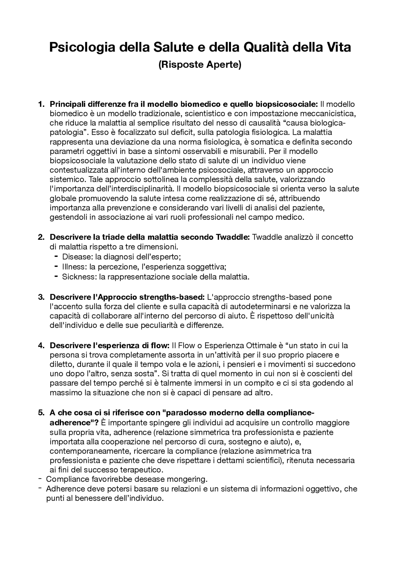 Paniere Psicologia Sociale Della Salute E Della Qualità Della Vita