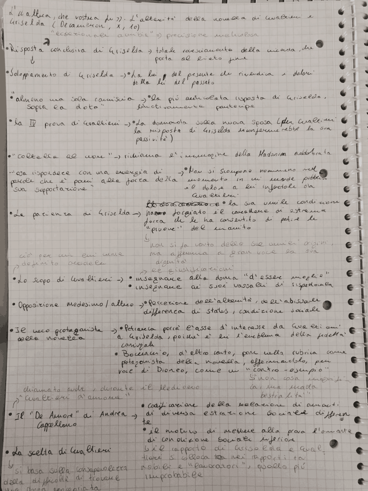 Schema a cascata sul saggio l' (decameron, X, 10) | Schemi e mappe ...
