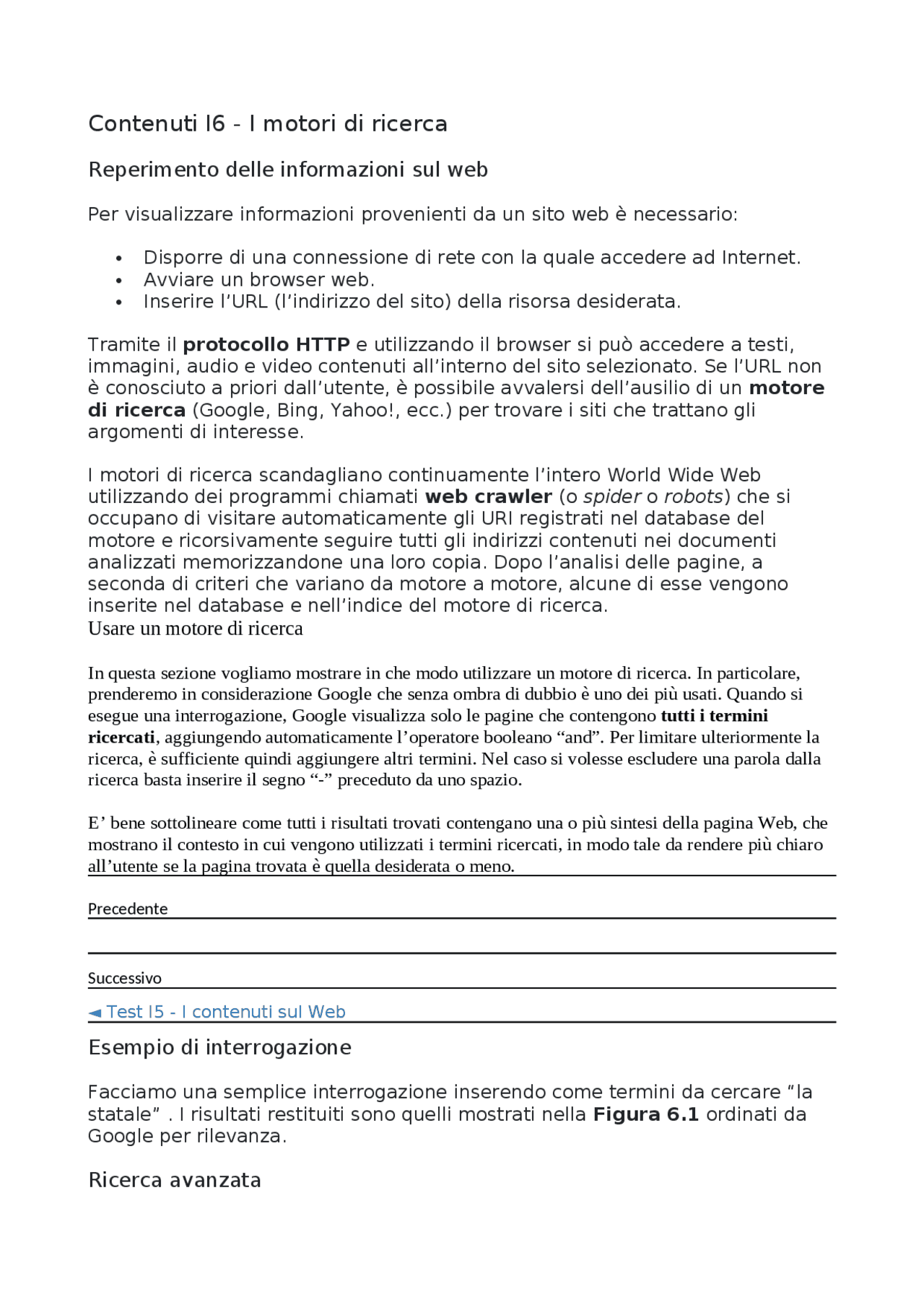 Riassunto 21 lezione del laboratorio di informatica | Appunti di Reti informatiche | Docsity