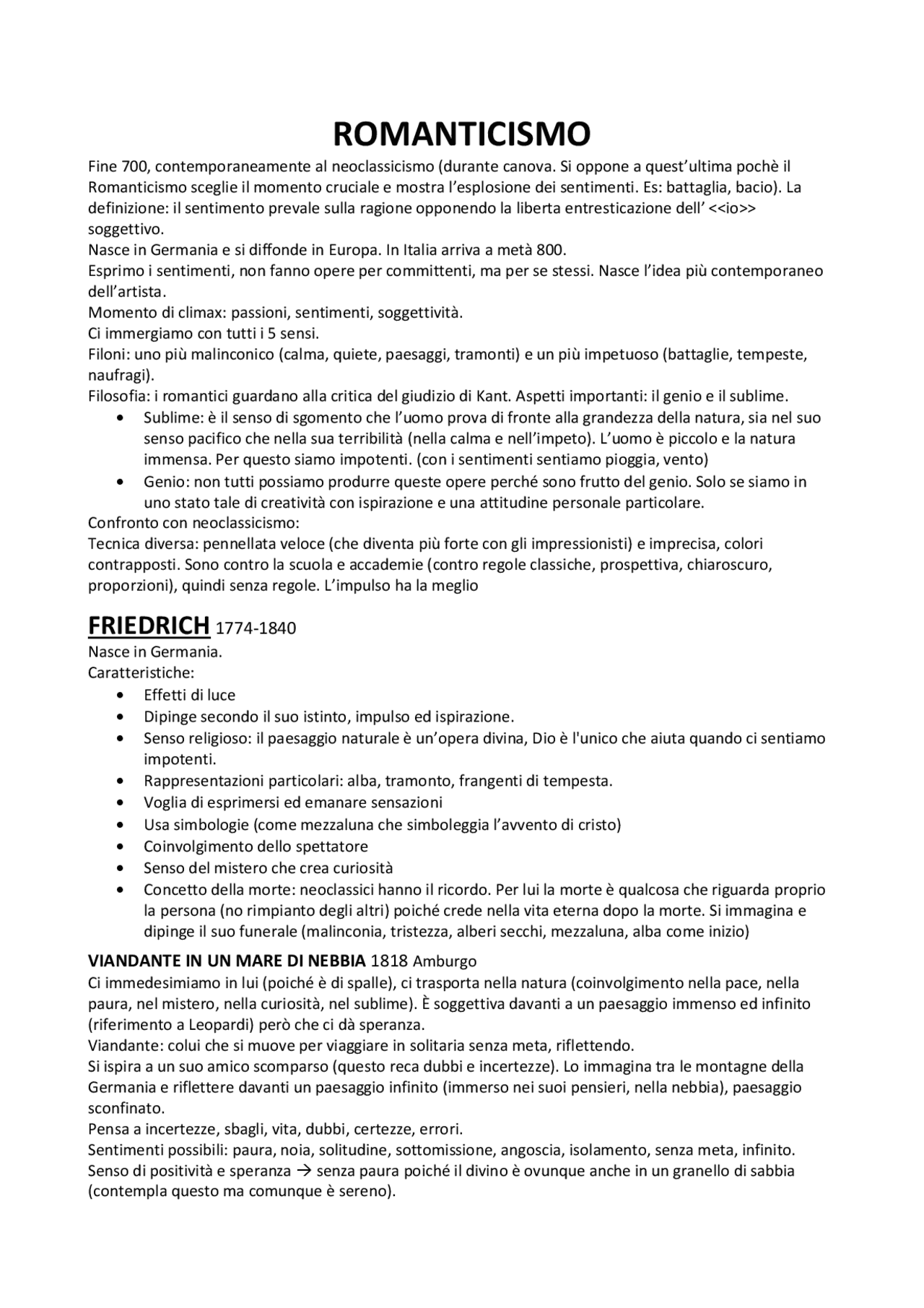 ARTE ROMANTICISMO : Friedrich, Goya, Constable, Turner, Gericault ...