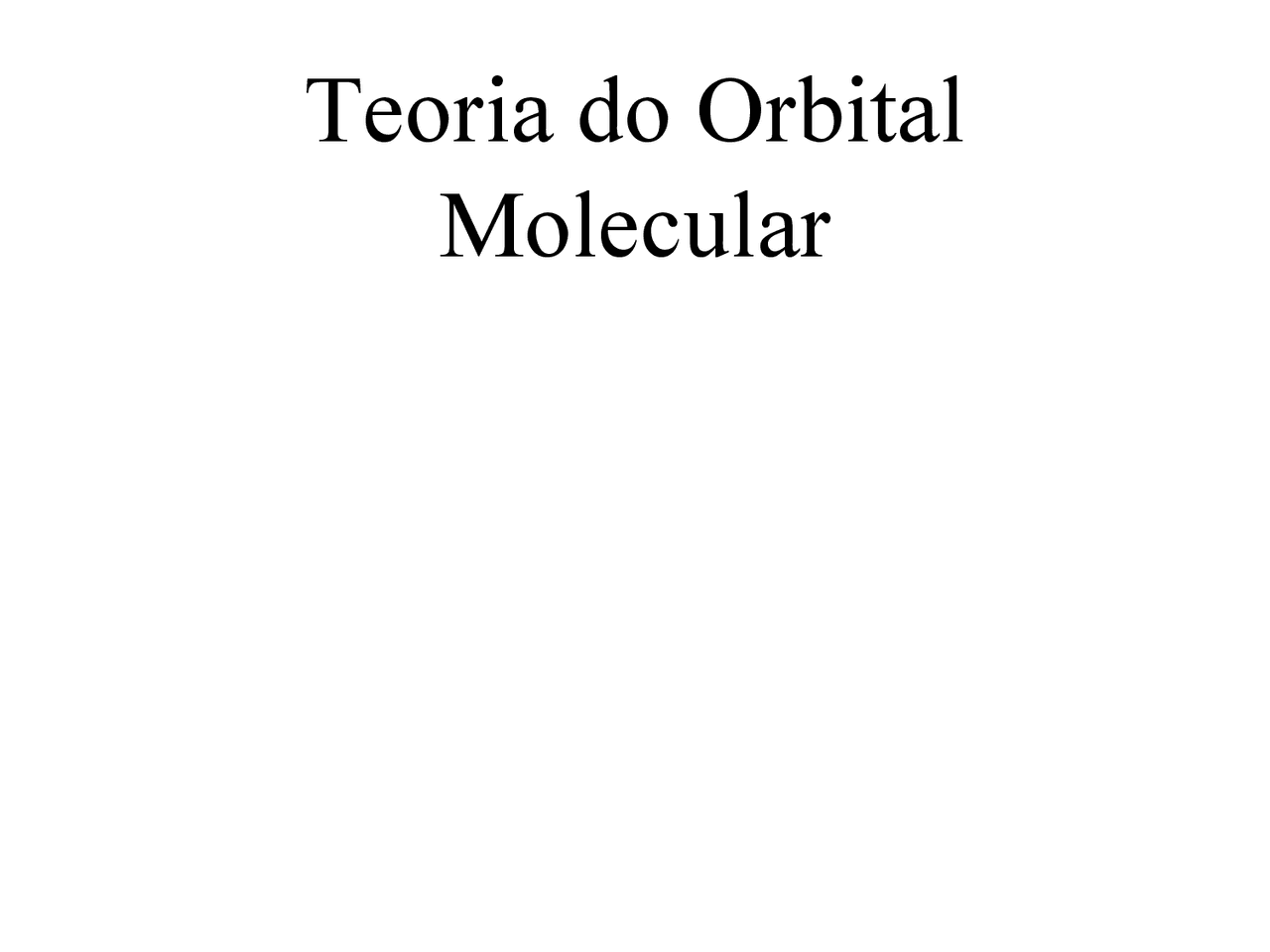 7_Teoria do orbital molecular | Resumos Probabilidade | Docsity