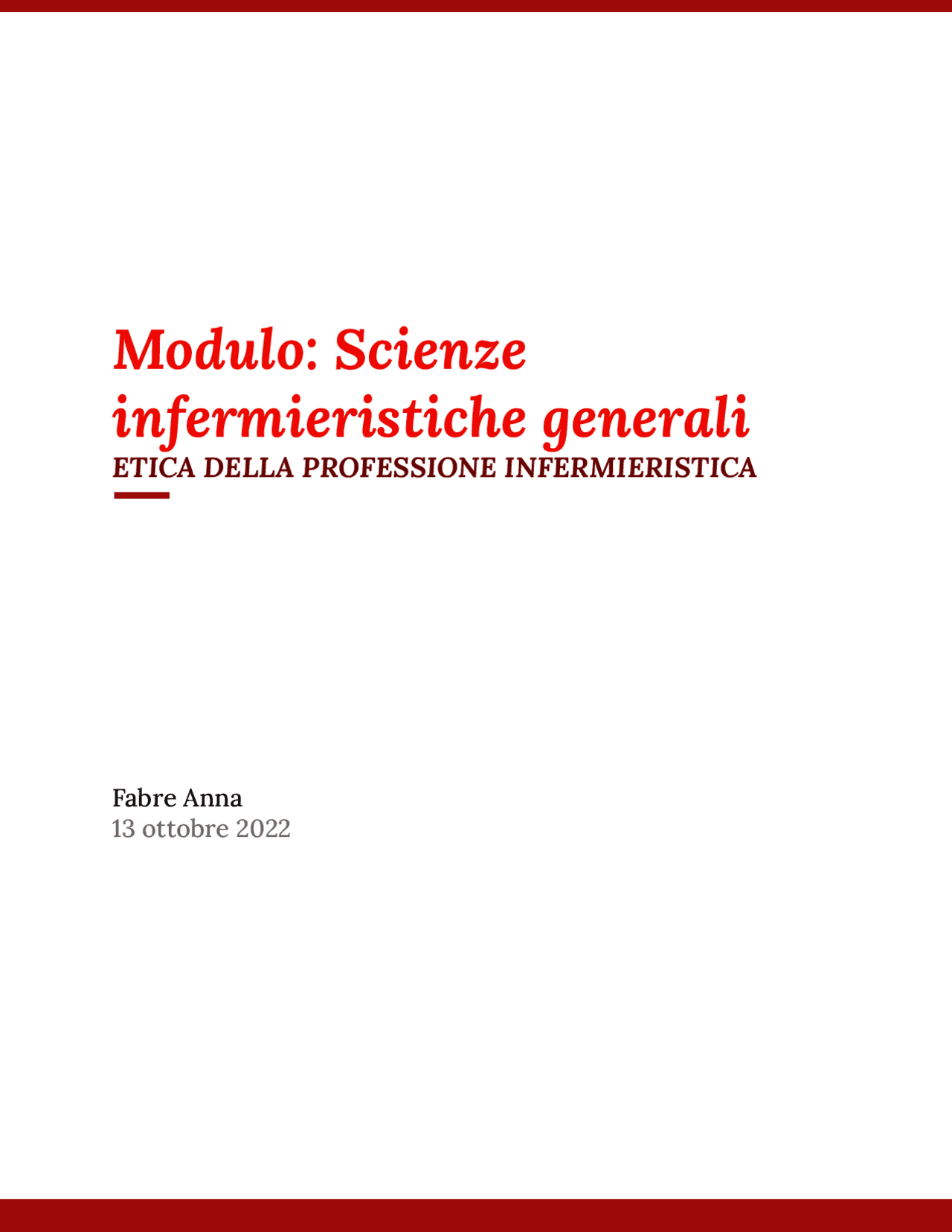 Appunti Integrati Con Slide Del Modulo Di Scienze Infermieristiche