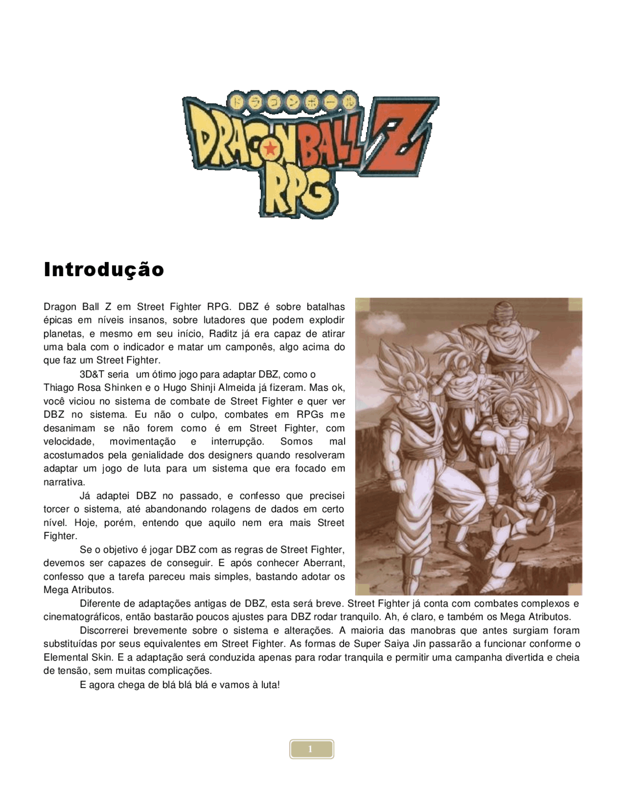 Dragon Ball Z Notas De Aula Artes Docsity