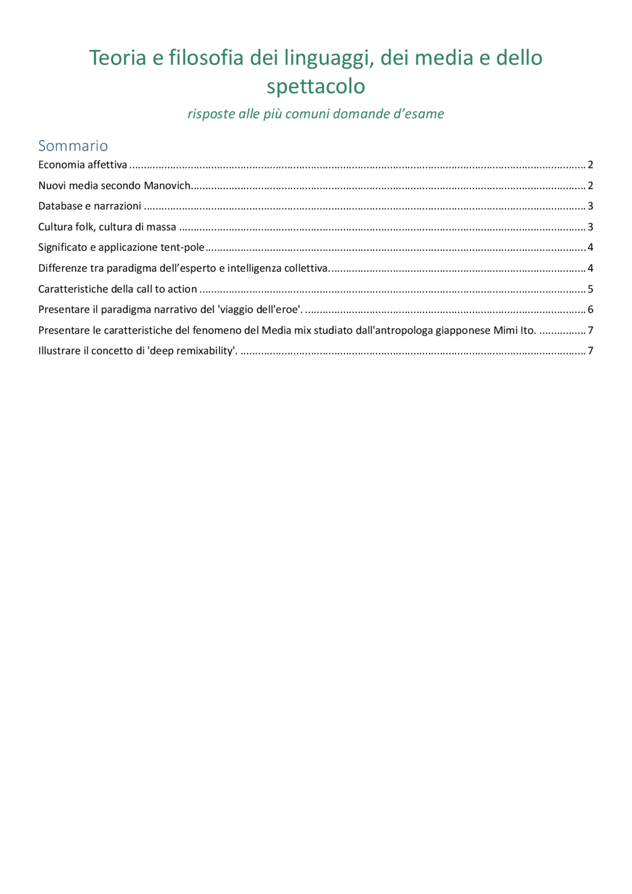 Teoria e filosofia dei linguaggi, dei media e dello spettacolo ...