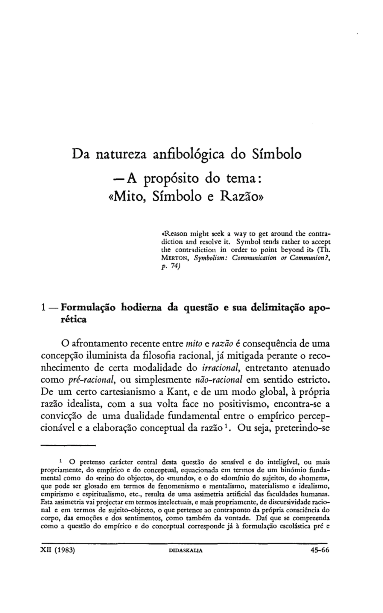 A propósito do tema: «Mito, Símbolo e Razão | Exercícios Filosofia ...