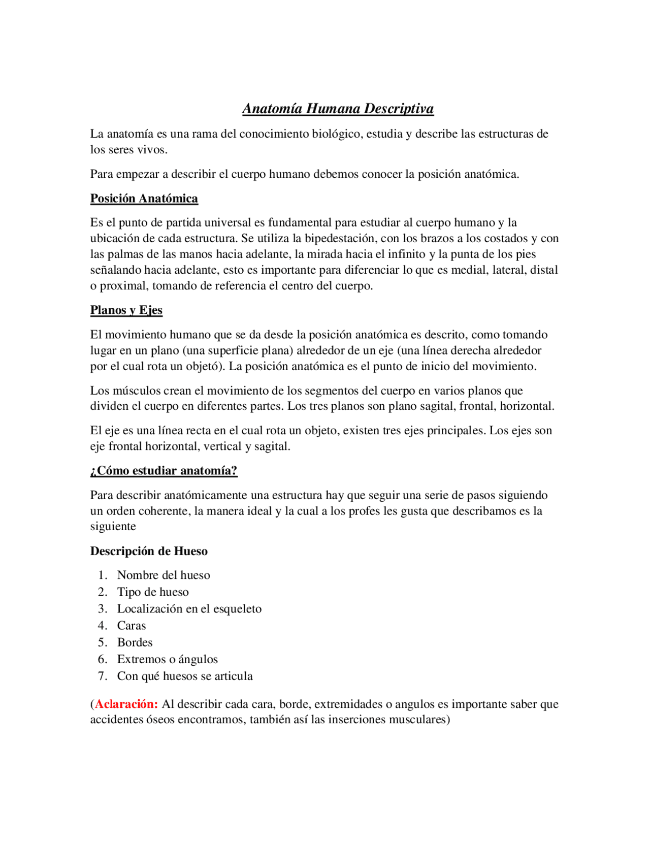 Hueso Del Miembro Inferior Resúmenes De Anatomía Docsity