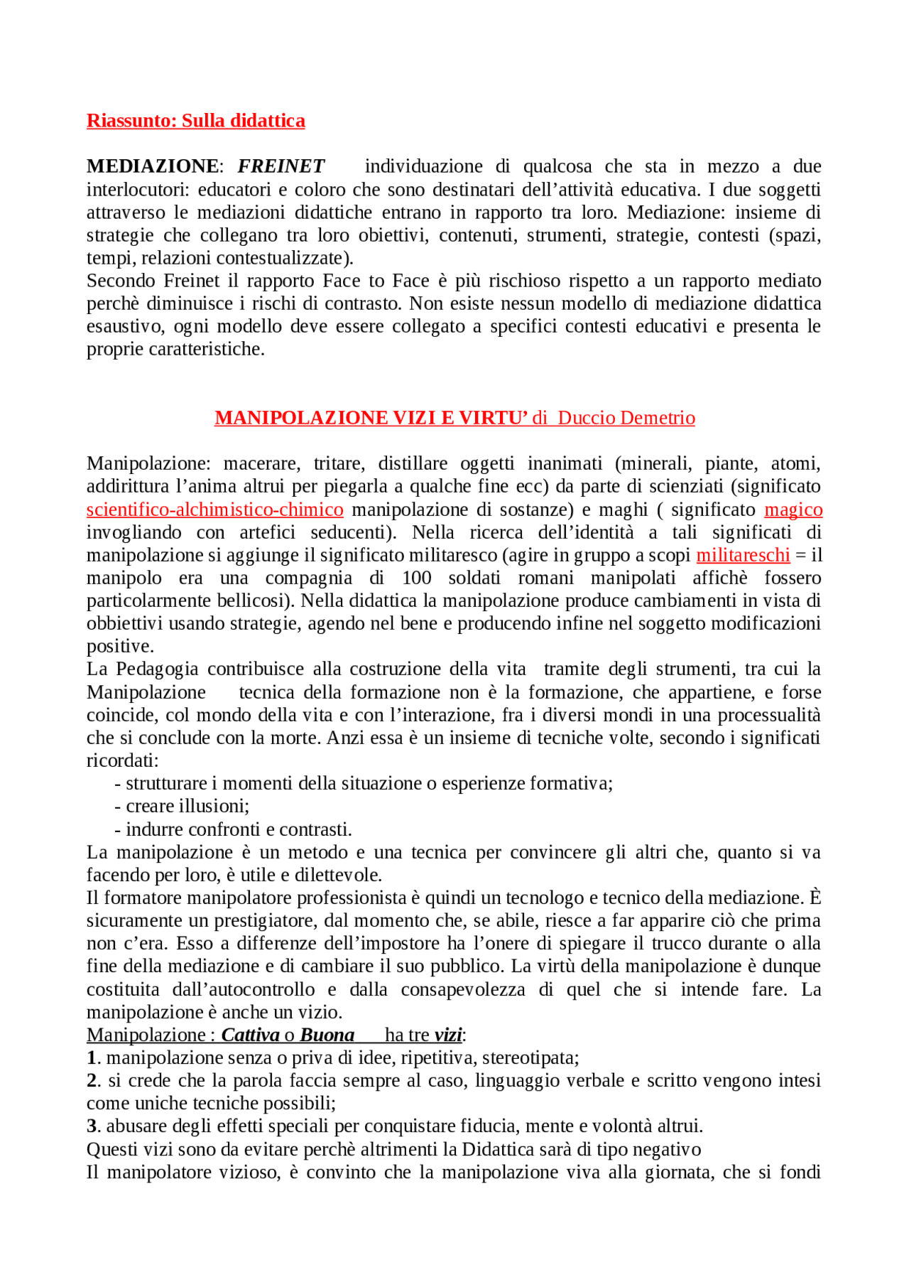 Modelli E Mediazione Didattica Appunti Di Modelli E Tecniche Di