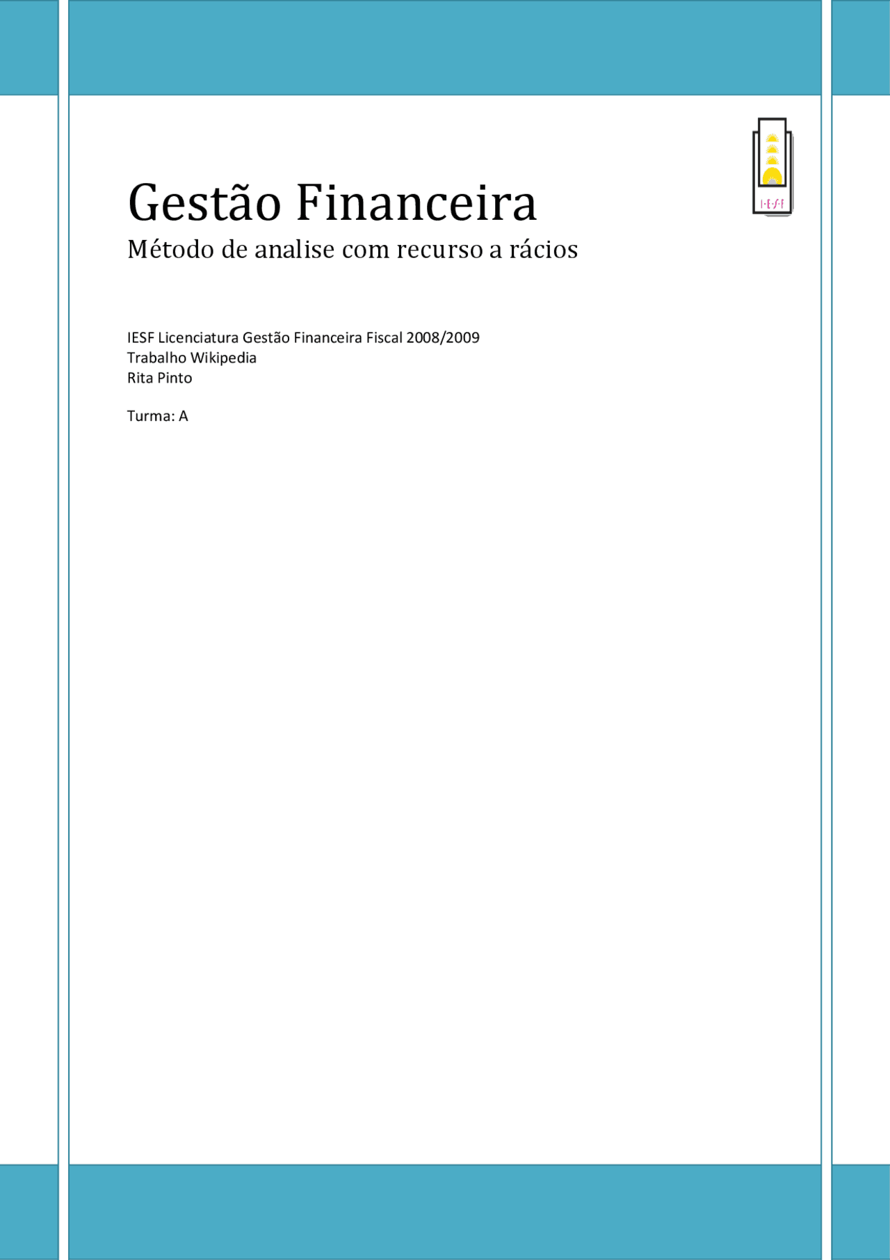 Gestão Financeira Slides Gestão Financeira Docsity
