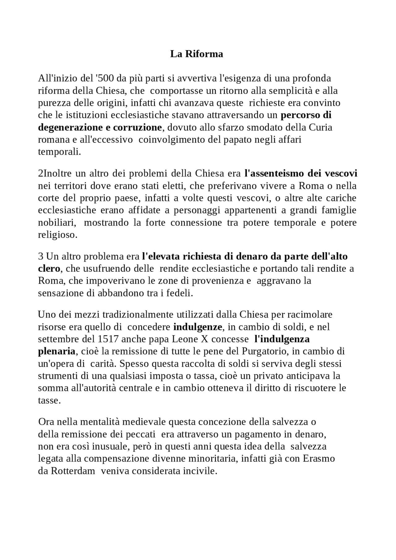 La Riforma Di Martin Lutero Schemi E Mappe Concettuali Di Storia