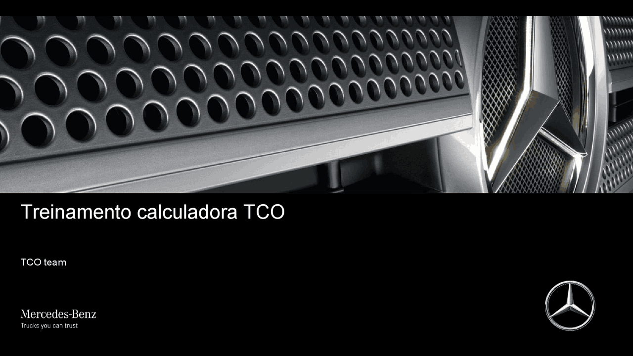 Treinamento calculadora TCO | Esquemas Design | Docsity