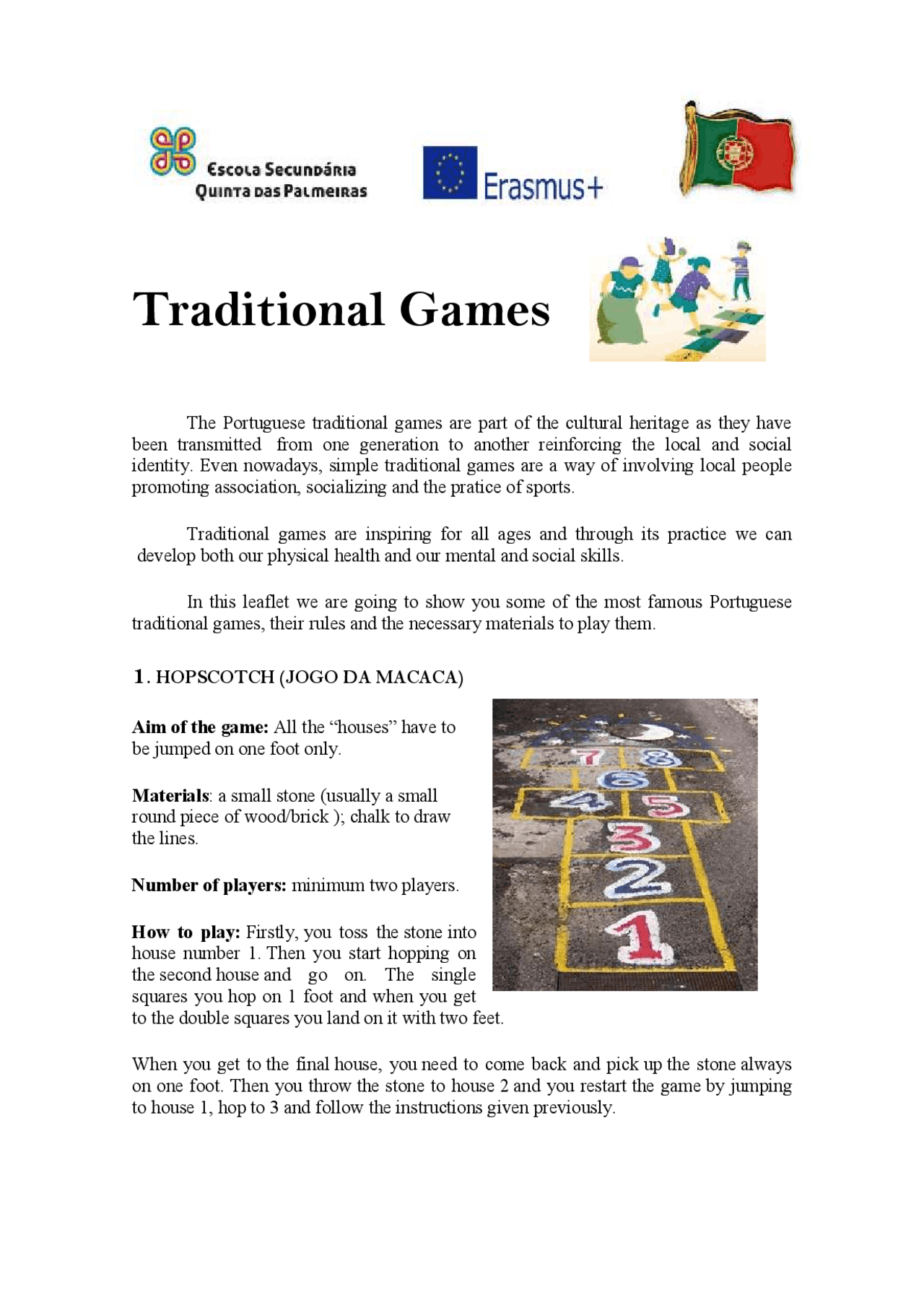 Traditional Games | Exercícios Materiais | Docsity