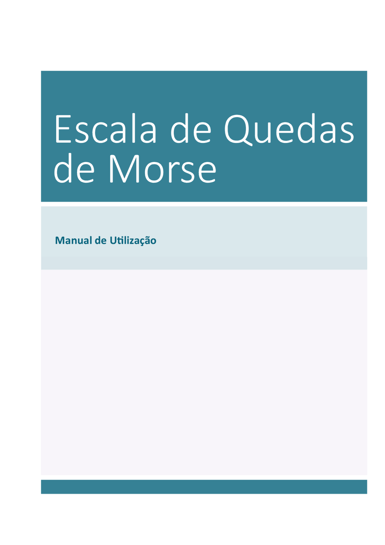 Escala De Queda De Morse - RETOEDU