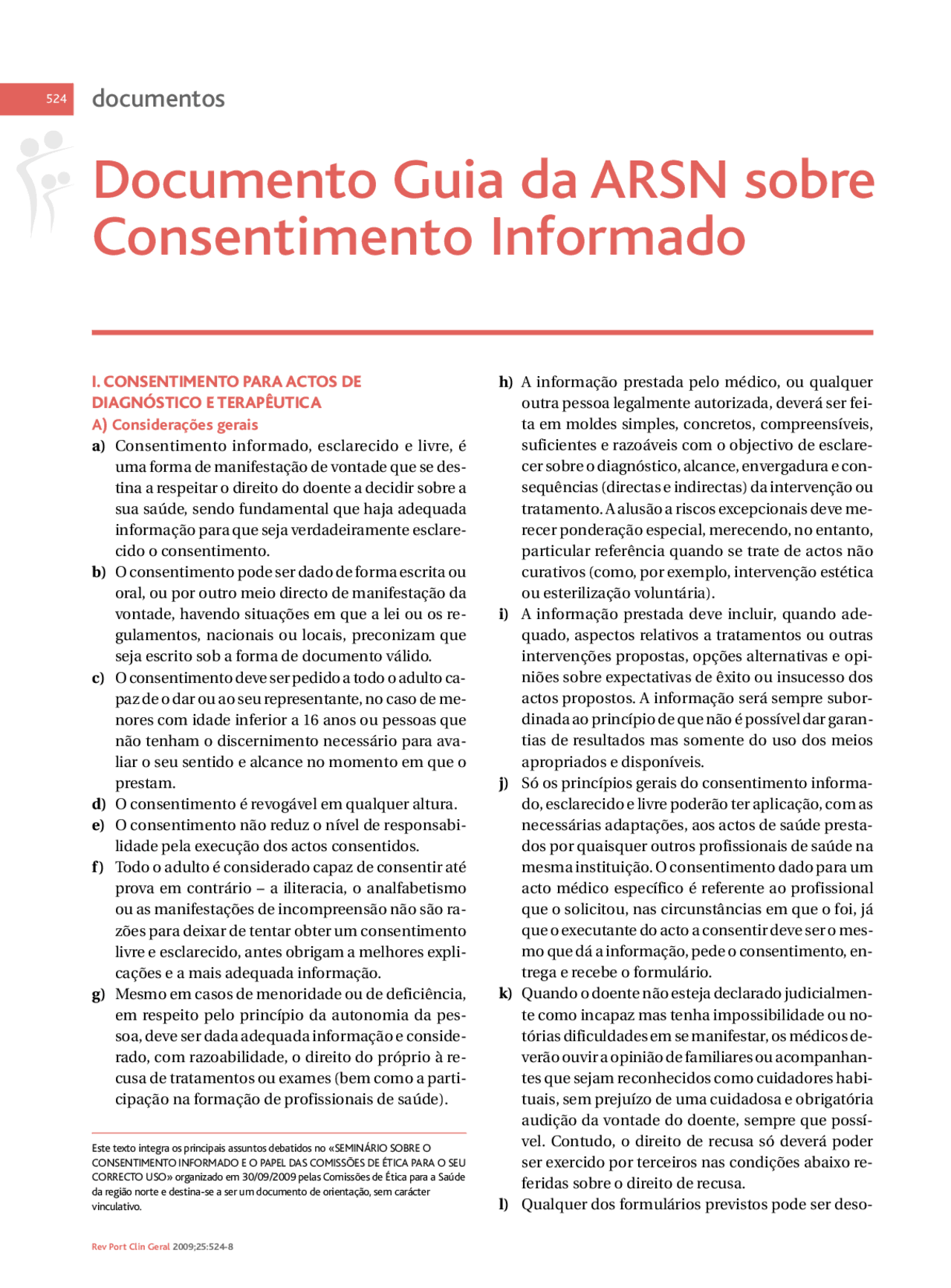 Documento Guia da ARSN sobre Consentimento Informado | Slides Direito ...