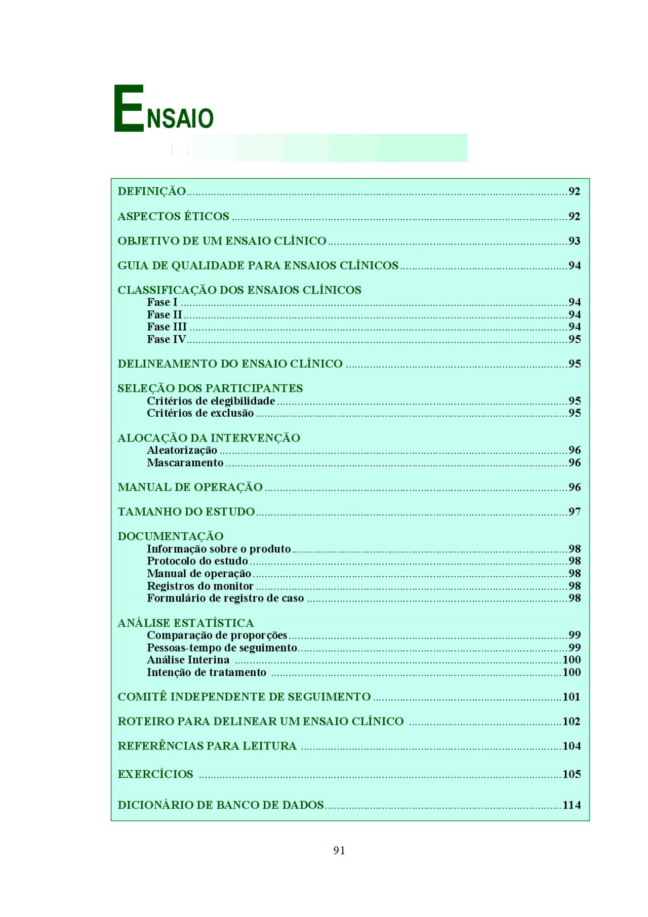 Ensaio Clínico Provas Cálculo Docsity