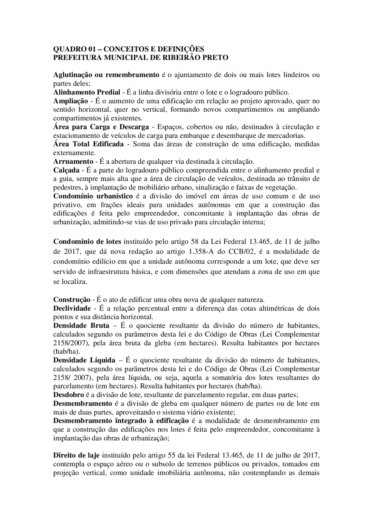 Conceitos E Definições Resumos Construção Docsity