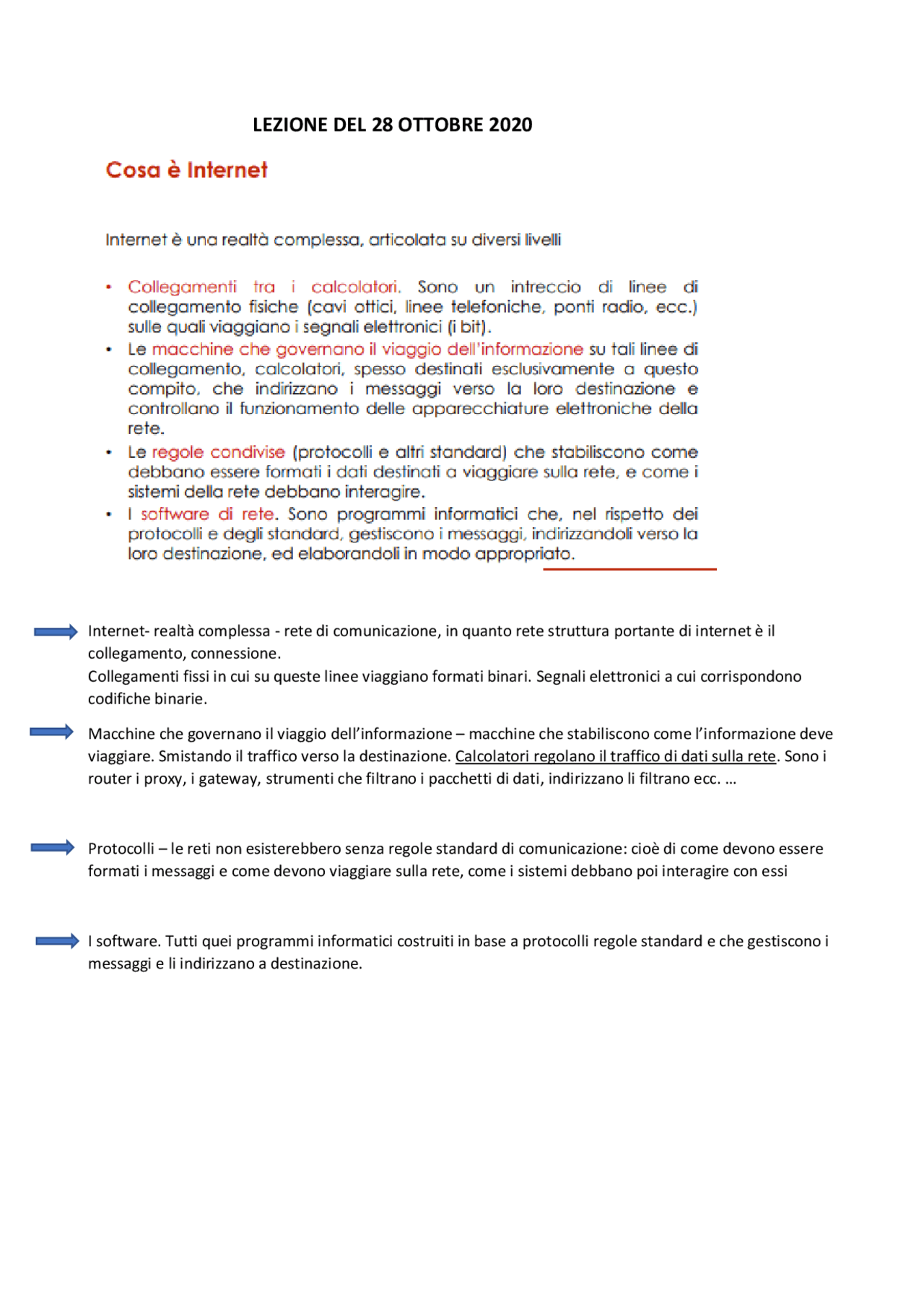 Appunti E Slides Integrate Con Spiegazione Prof Appunti Di