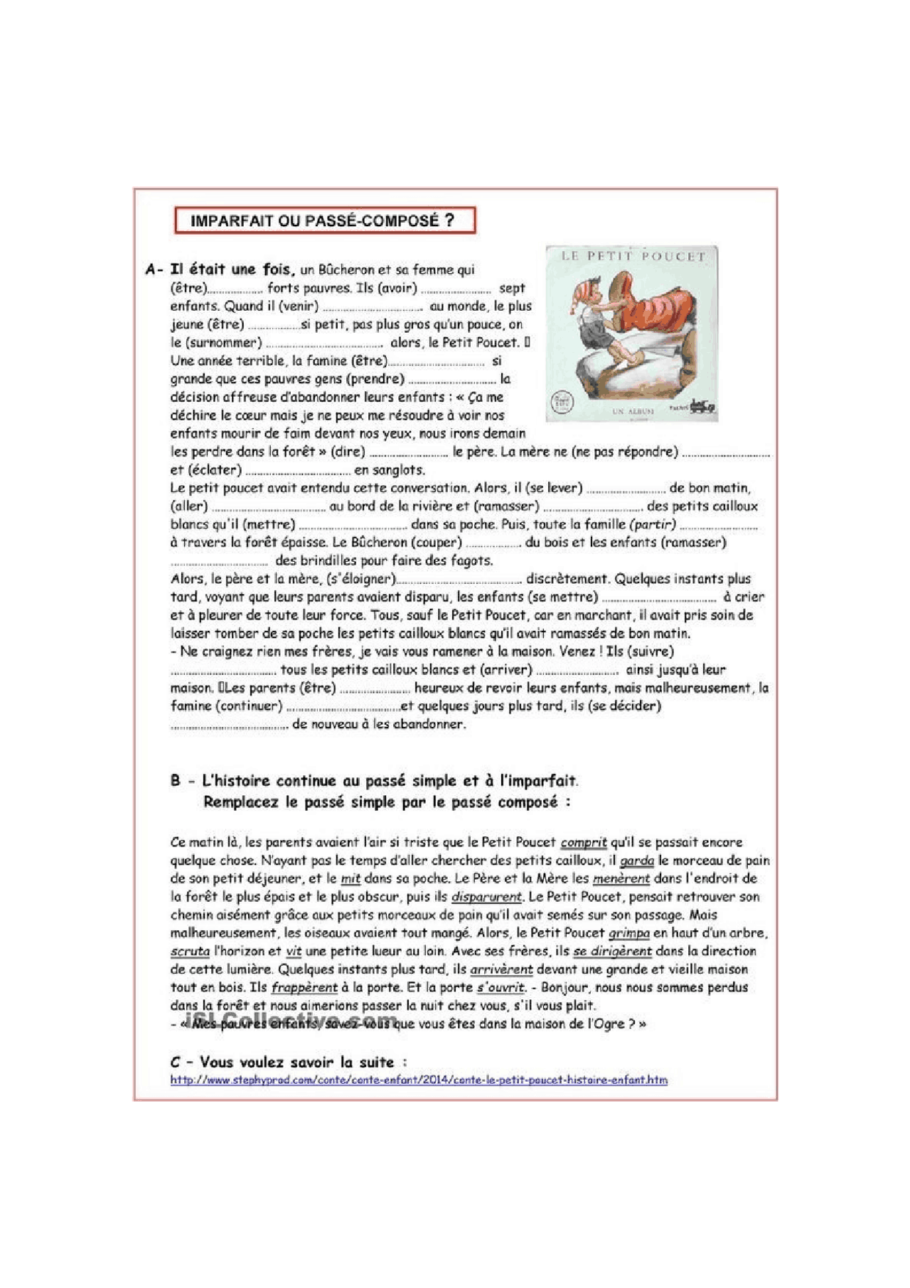 Documentos de ejercicios frances | Ejercicios de Francés | Docsity