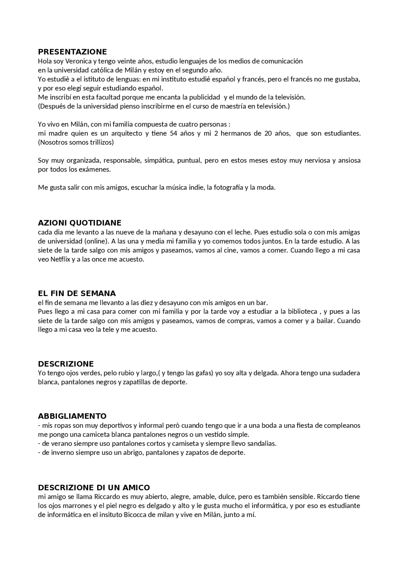 Lingua Spagnola Esame Orale Limed Appunti Di Lingua Spagnola Docsity