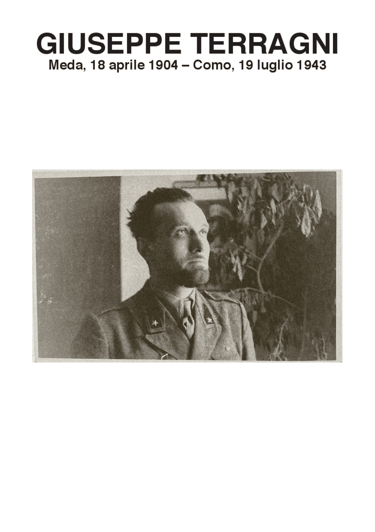 Giuseppe Terragni. Una breve biografia. | Guide, Progetti e Ricerche di ...