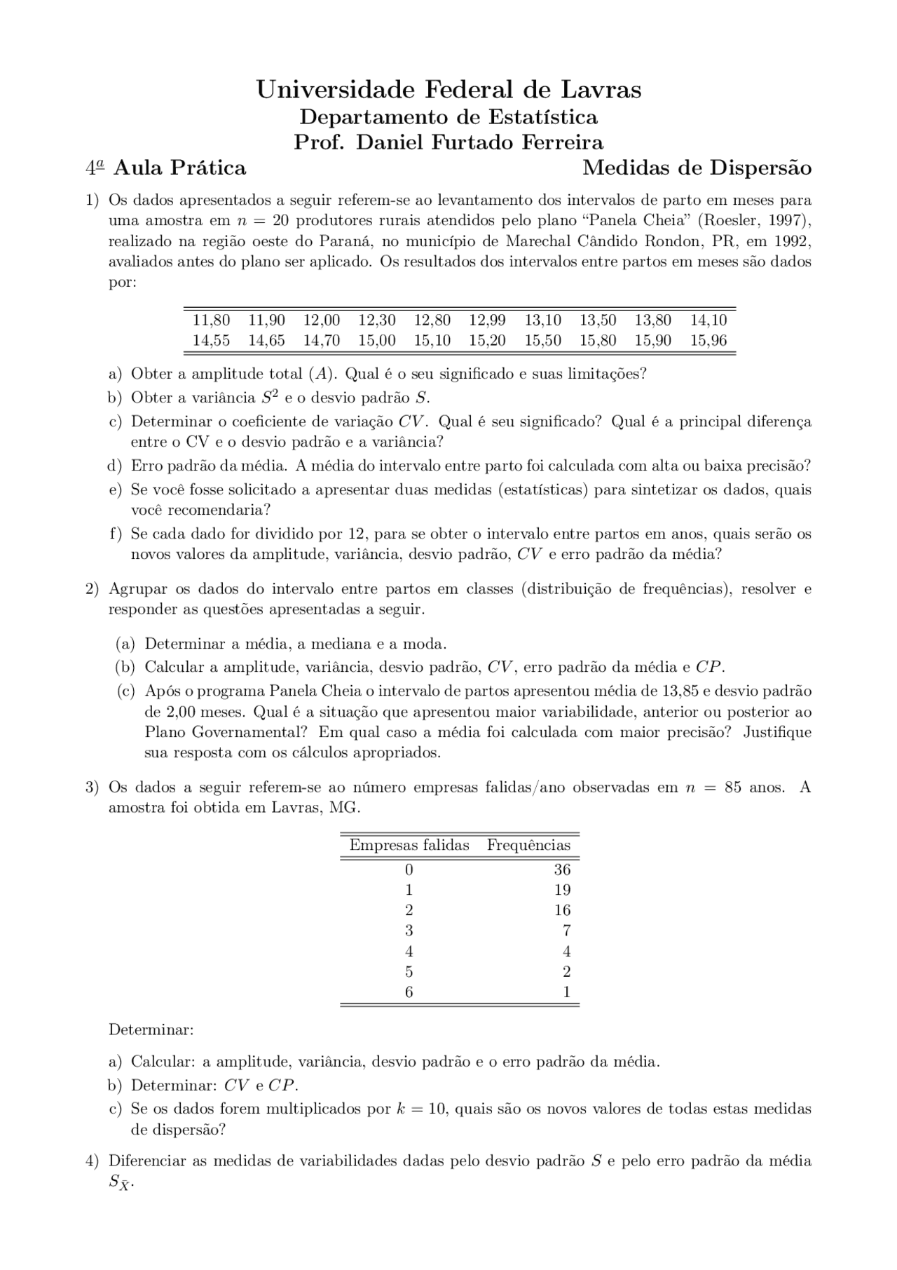 Medidas De Dispersão Resumos Desvio Docsity