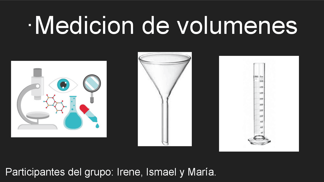 Medicion de volumenes | Diapositivas de Educación física | Docsity