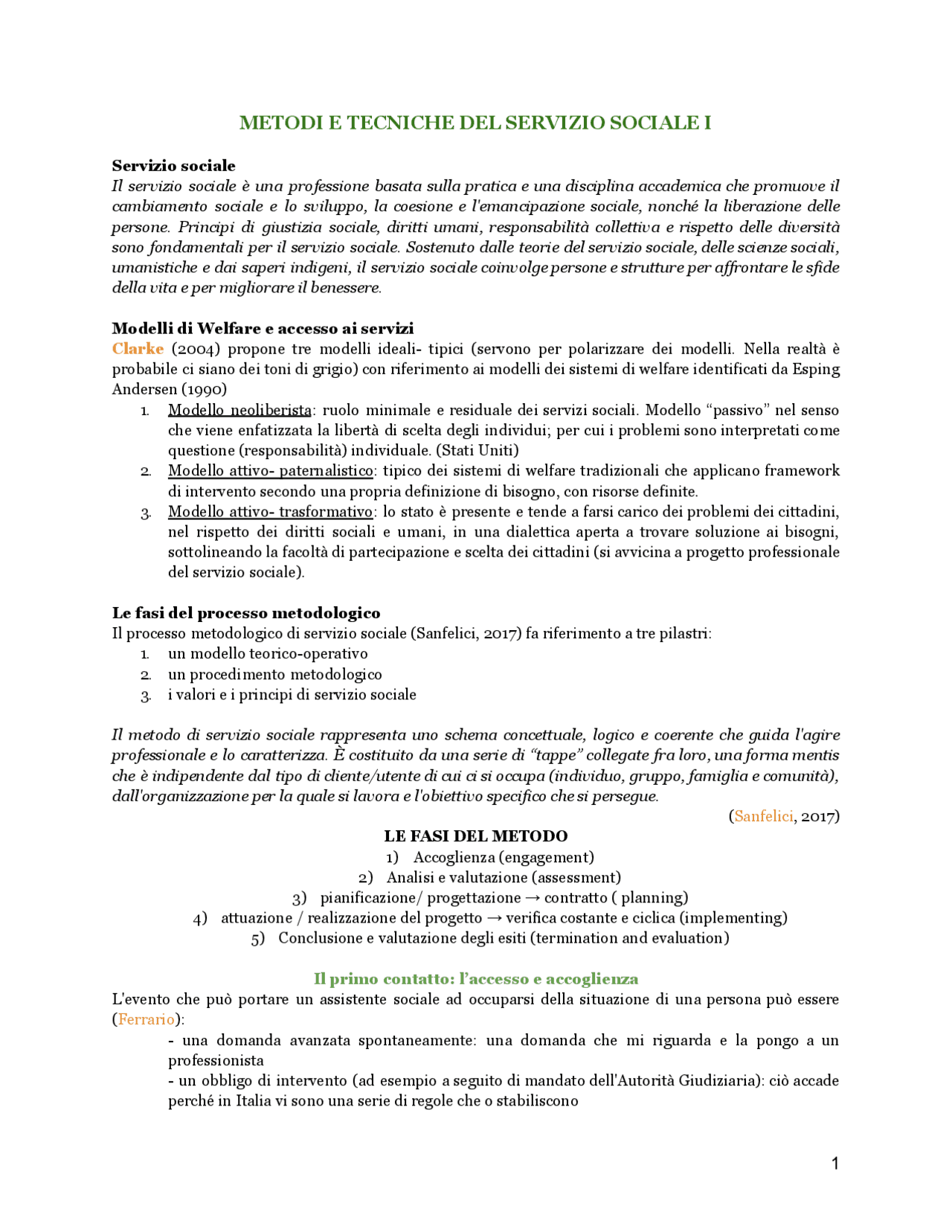Appunti Completi E Riassunto Per Esame Di Metodi E Tecniche Del