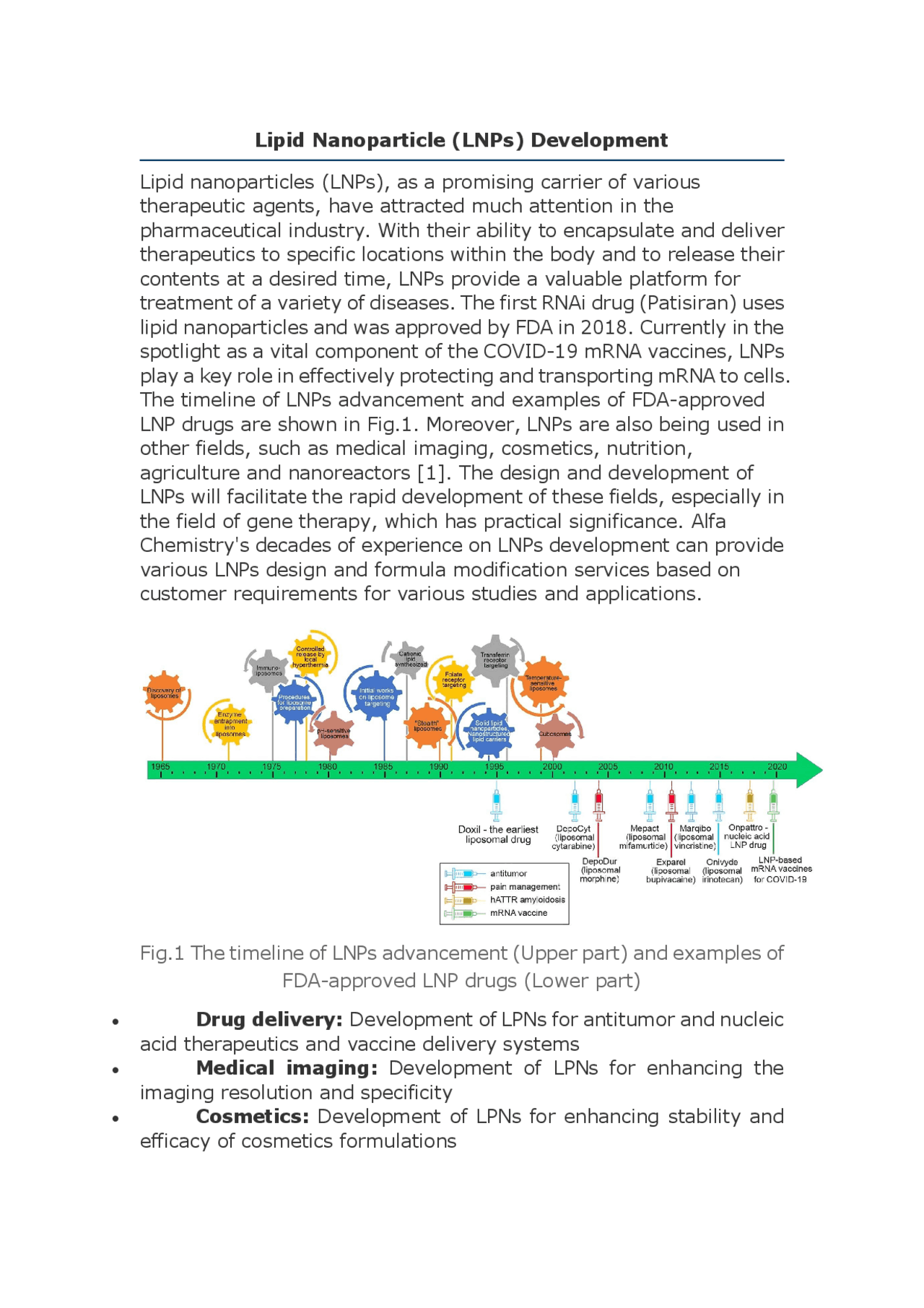 Lipid Nanoparticle (LNPs) Development | Study notes Chemistry | Docsity Lipid Nanoparticle (LNPs) Development | Study notes Chemistry | Docsity