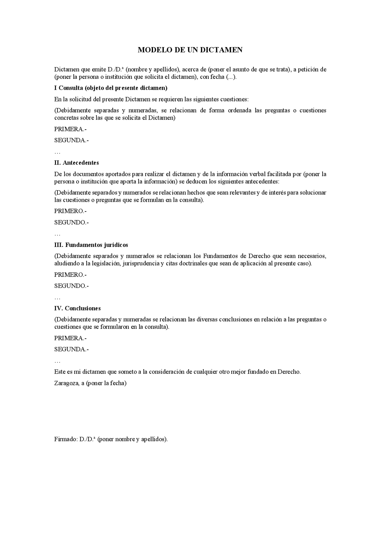 Modelo de dictamen laboral | Esquemas y mapas conceptuales de Derecho ...