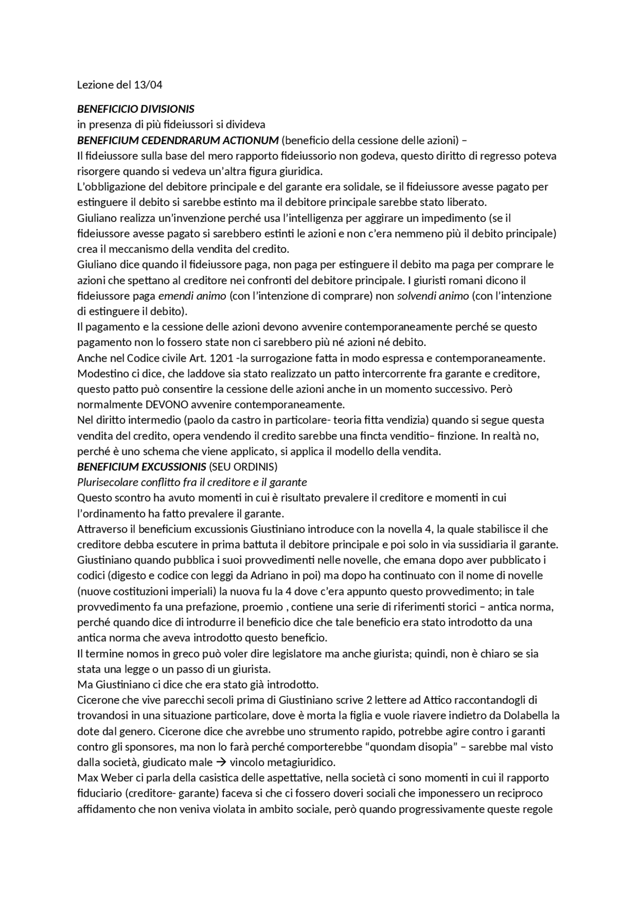 Appunti Diritto Romano Presi A Lezione Schemi E Mappe Concettuali Di