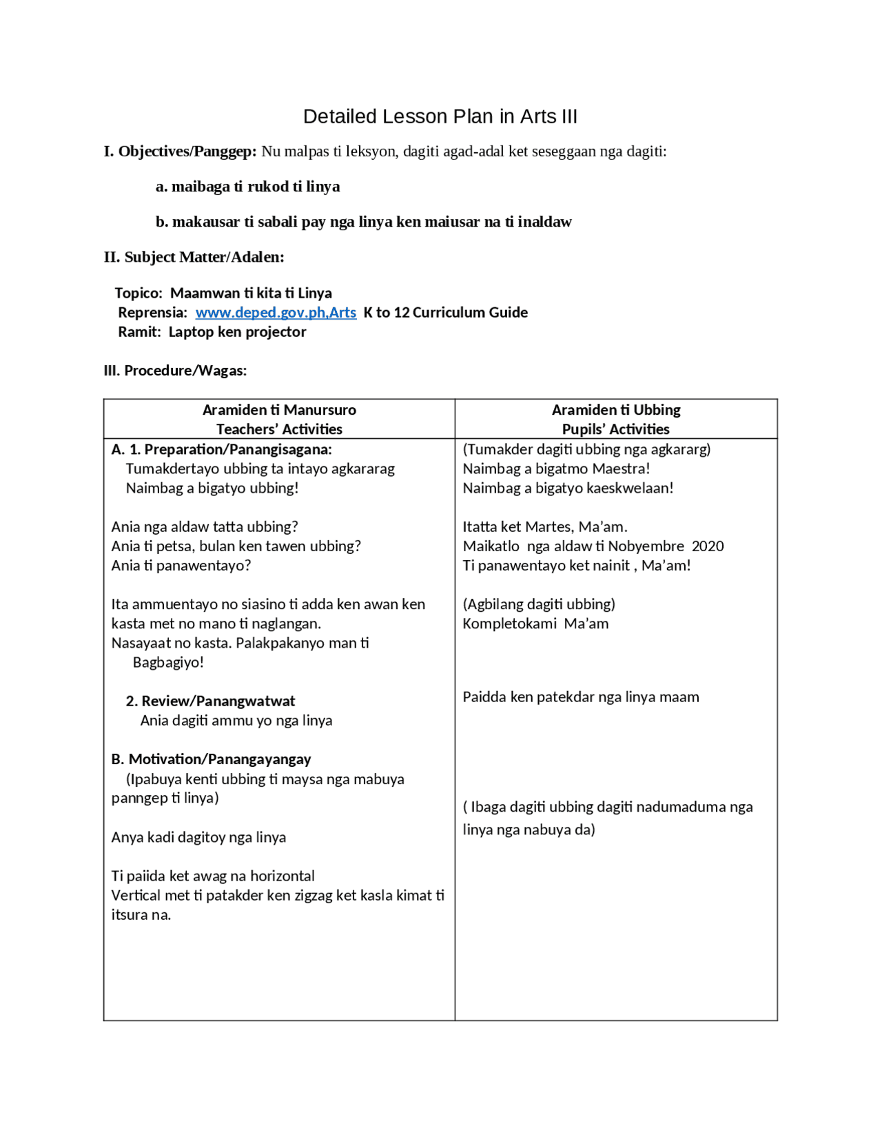 Detailed lesson plan in grade 3 | Study Guides, Projects, Research ...