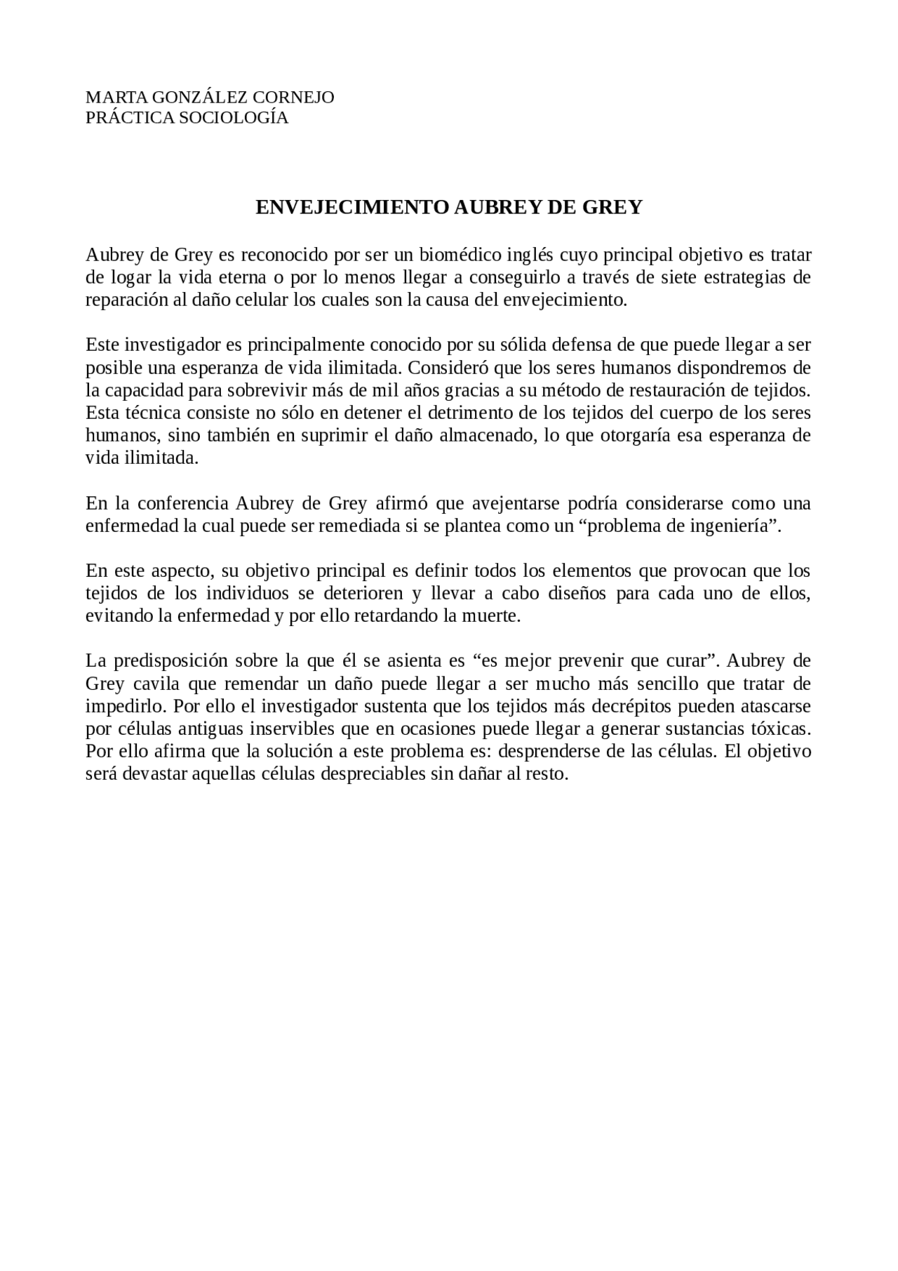Sociología Ejercicios Ejercicios De Sociología Docsity