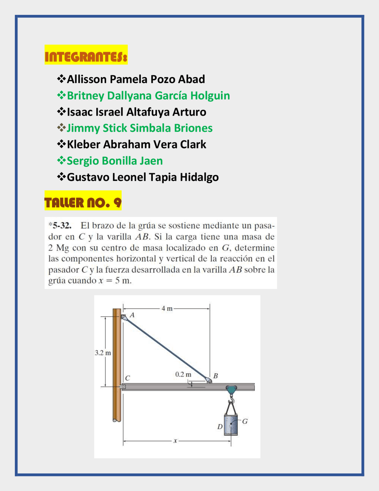 Ejercicios De Estática Ejercicios De Estática Docsity