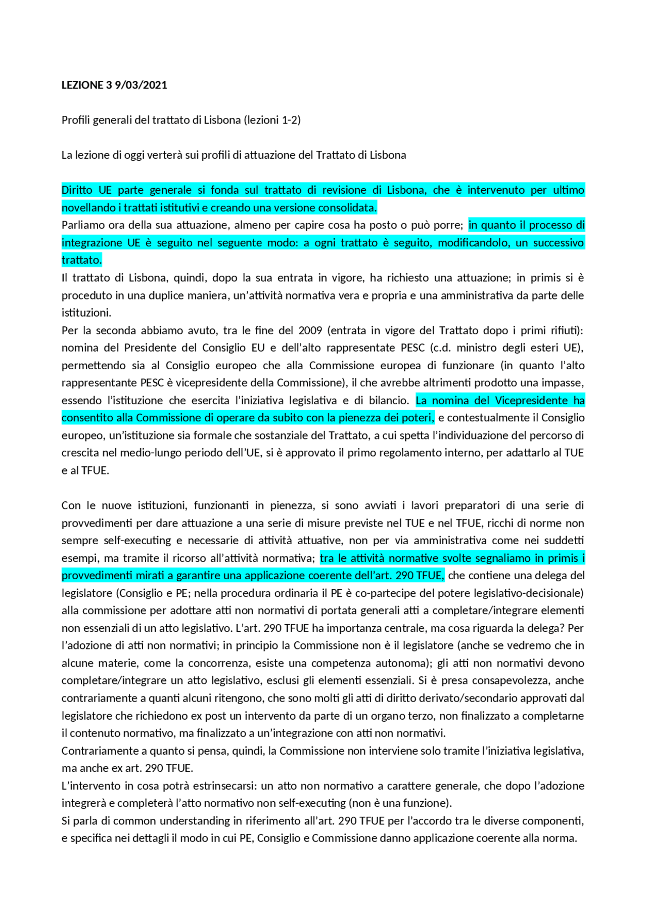 Diritto Ue Sbobinatura Schemi E Mappe Concettuali Di Diritto Dell