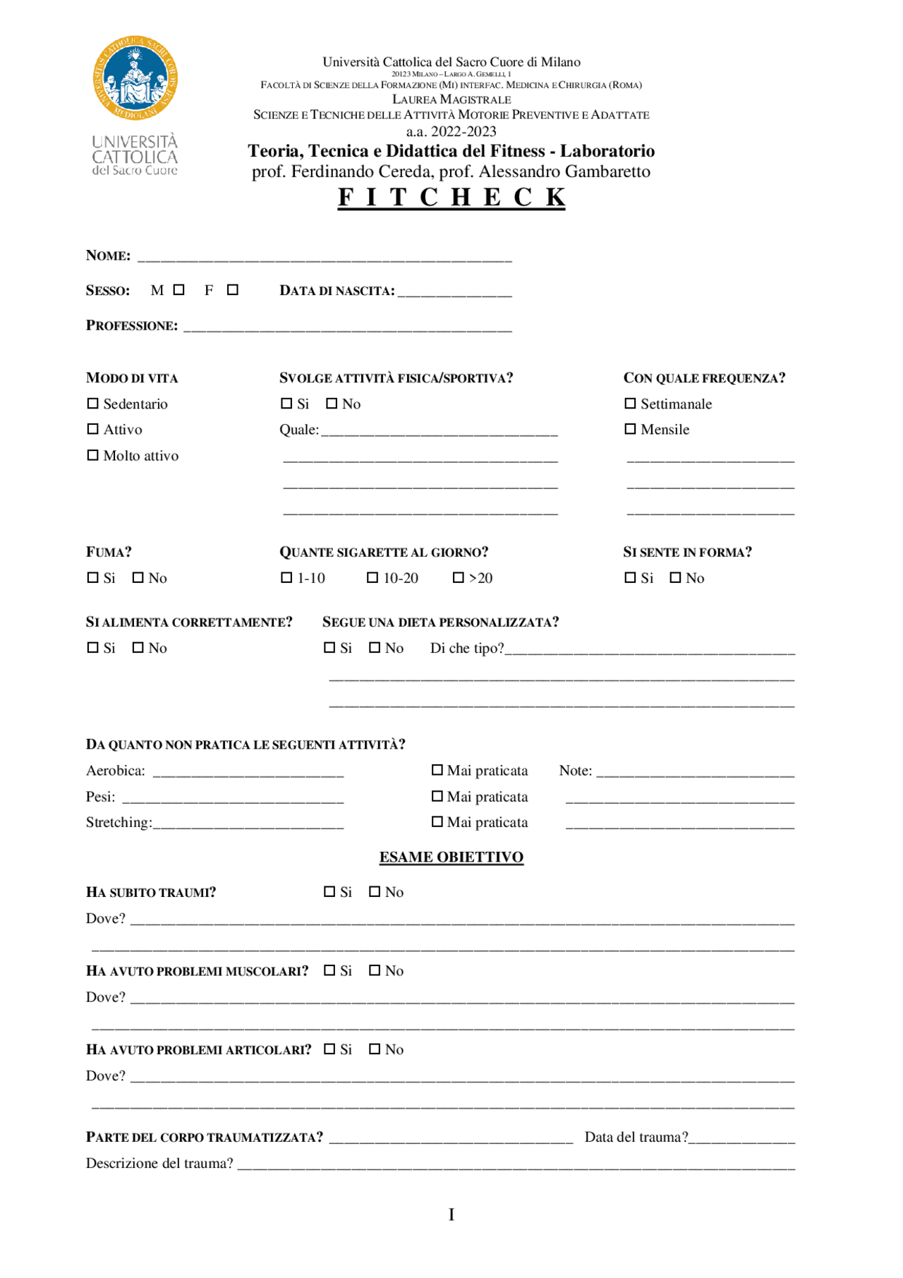 Esercizi Sullequilibrio Formulari Di Medicina Docsity