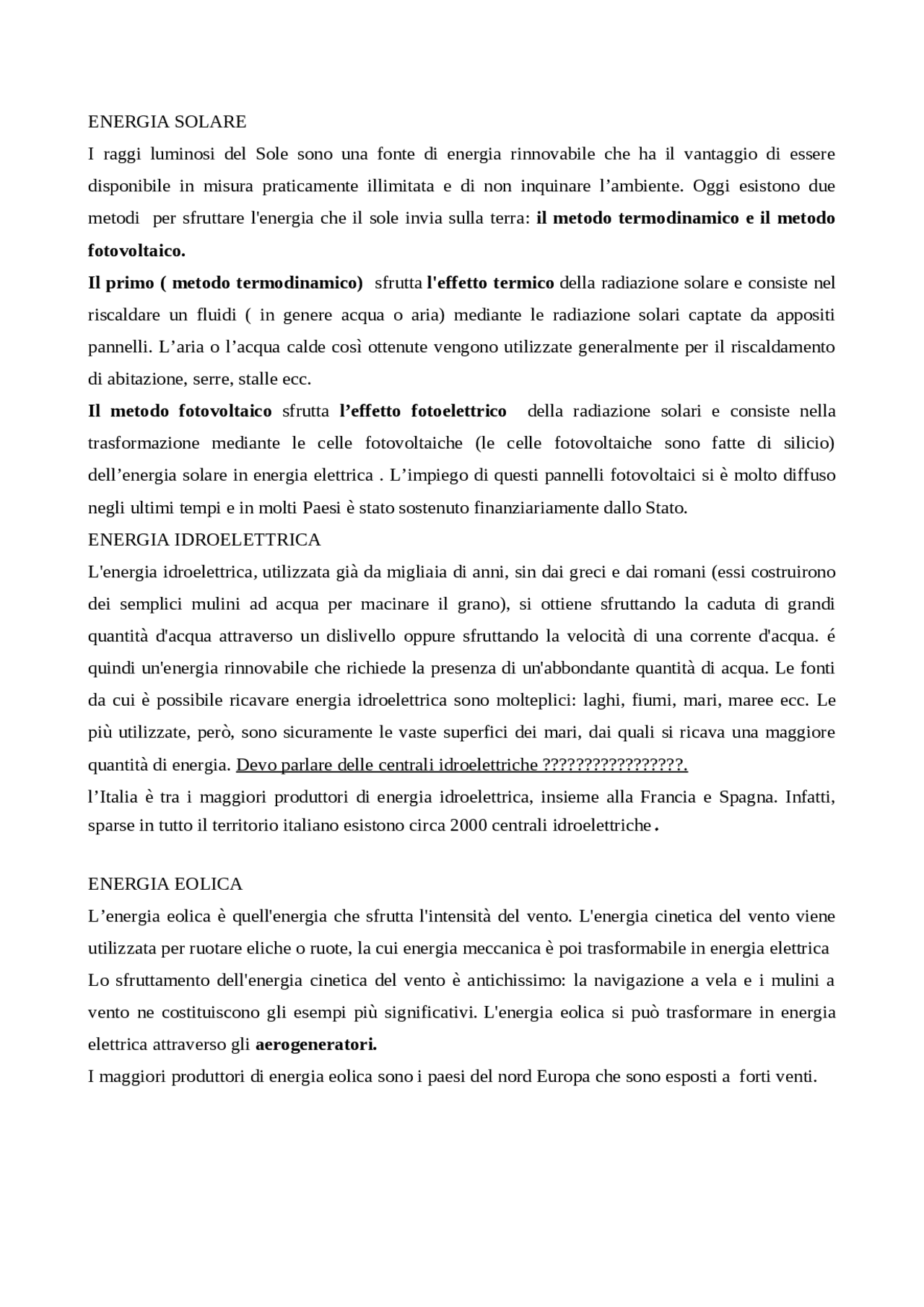 Appunti Sulla Energia Solare Appunti Di Scienze Della Terra Docsity