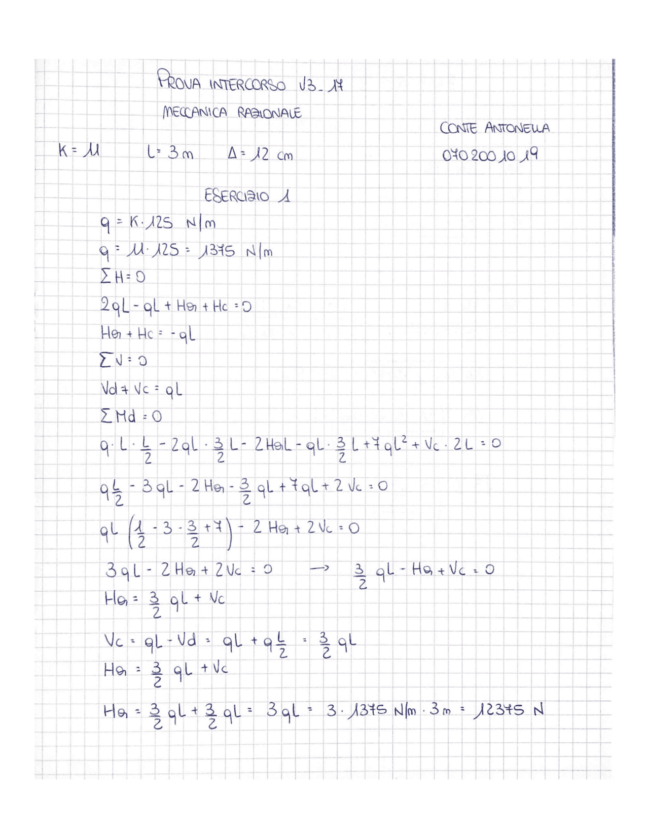 Esercizio Superato A Pieni Voti Esercizi Di Fisica Docsity