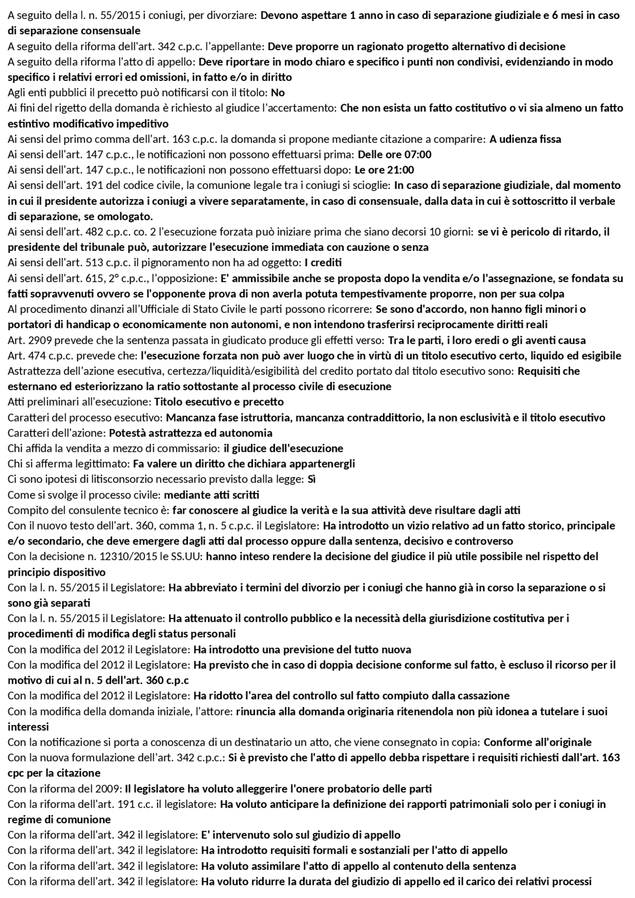 Diritto Processuale Civile Prove Desame Di Diritto Processuale