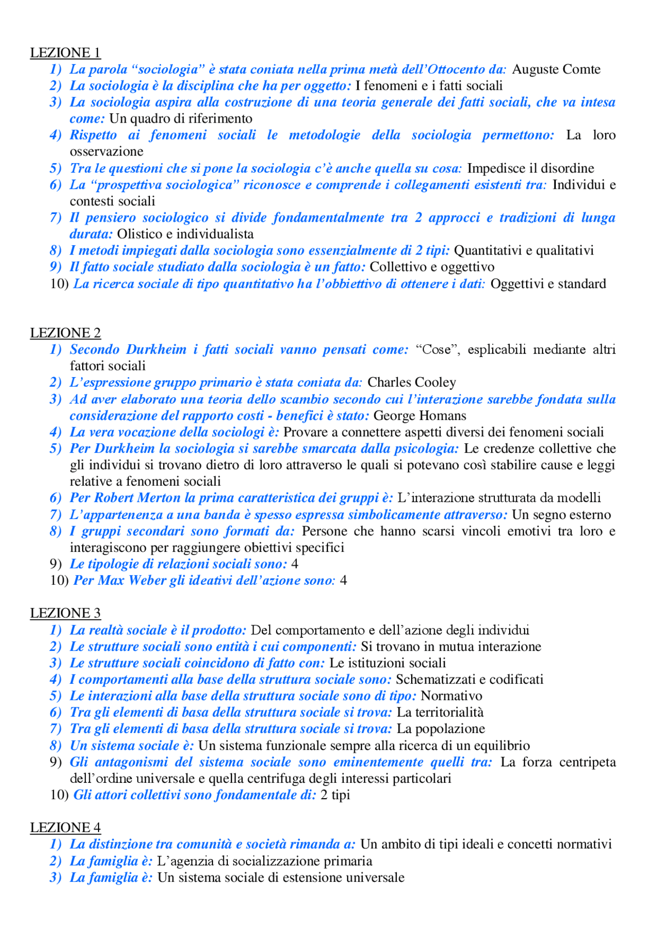 Sociologia L12 Unimercatorum Lingue E Mercati Completo Prove Desame