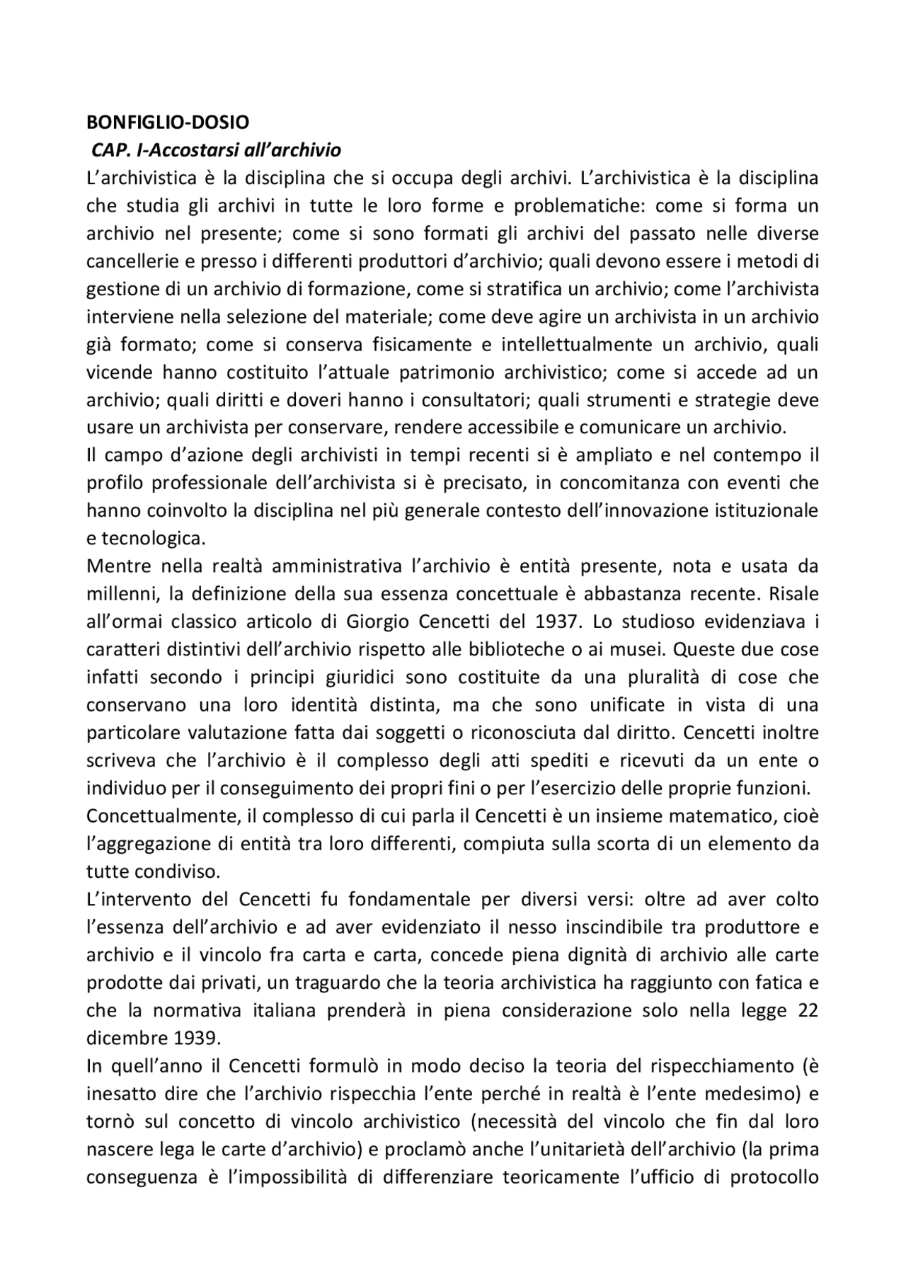 Manuale Di Archivistica Dispense Di Archivistica Docsity
