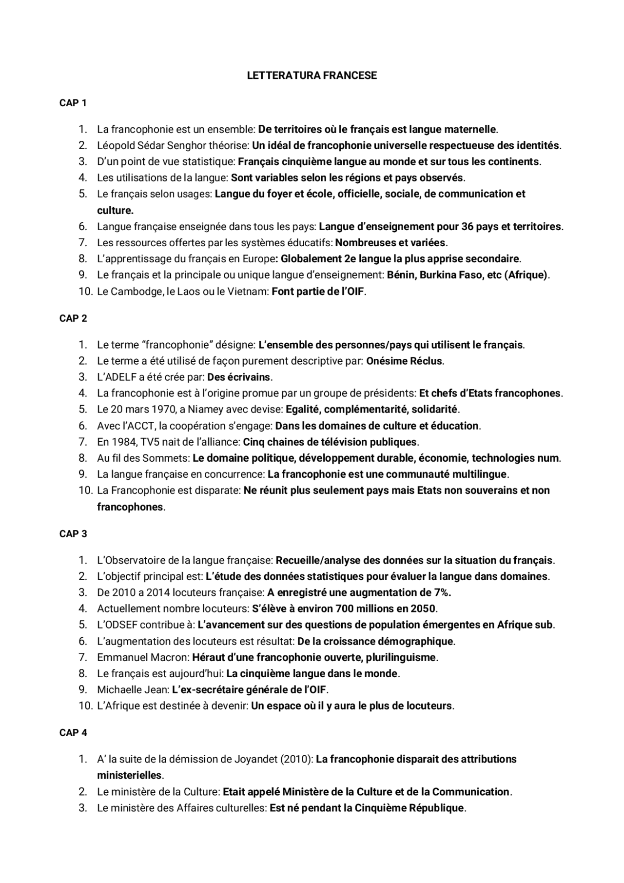 Letteratura Francese L12 Mercatorum Lingue E Mercati Prove Desame Di