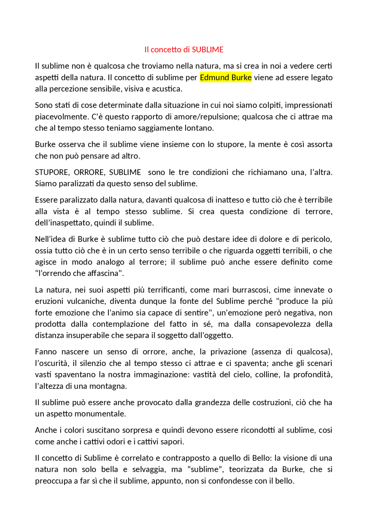 Concetto di sublime per Burke e Kant, spiegazione e caratteristiche ...