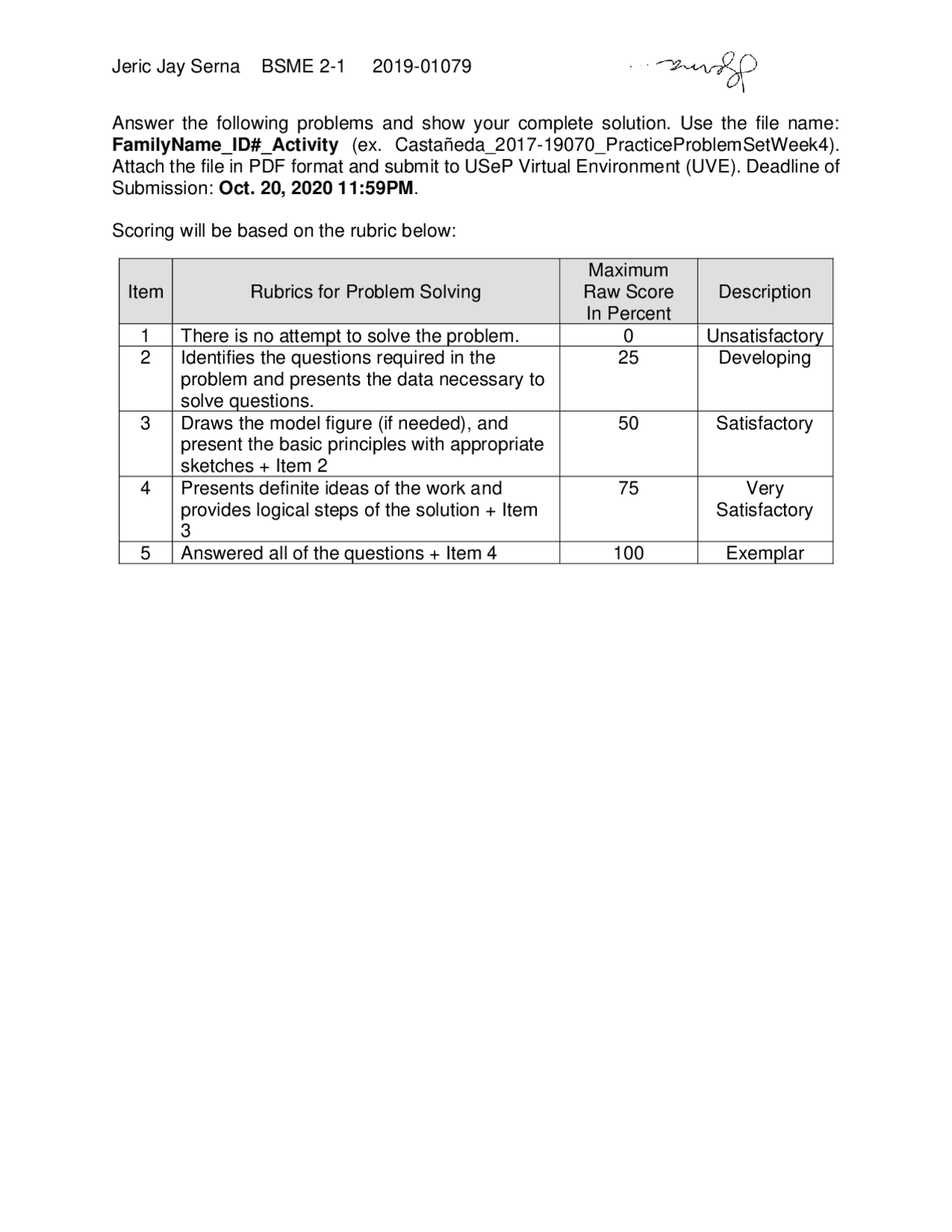 Mechanics - Problem Set Week 4 | Exercises Mechanics | Docsity