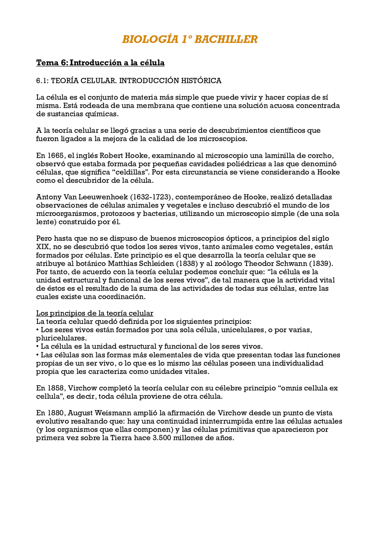 Biologia Resúmenes 2° Apuntes De Biología Docsity